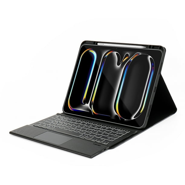 SaharaCase Navigate Series Keyboard Case for Apple iPad Pro 13" M4 Scorpion Black (TB00388 ...