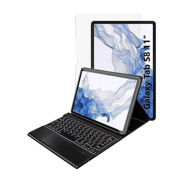 SaharaCase Samsung Galaxy Tab S8+ Protection Bundle Keyboard Case with ...