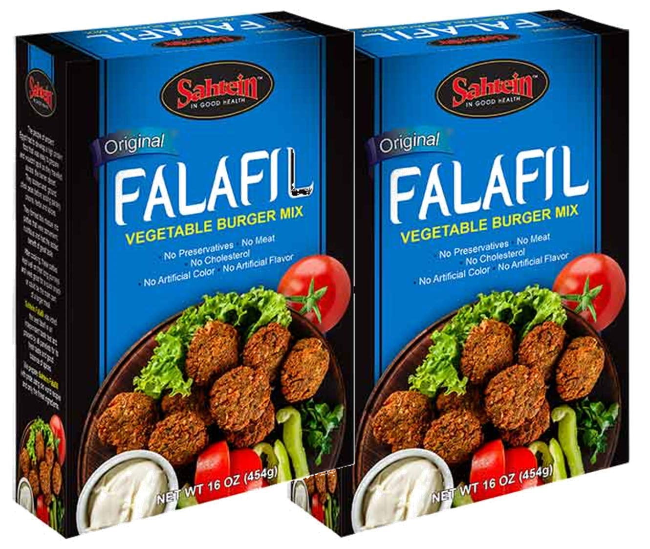 Sahtein Brand Original Falafil Dry Vegetable Mix, 2-Pack 16 oz. Boxes ...