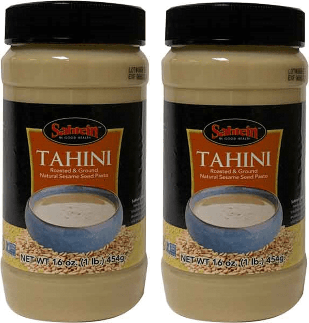 Sahtein Brand Tahini Sesame Seed Paste, 2-Pack 16 oz. Jars - Walmart.com