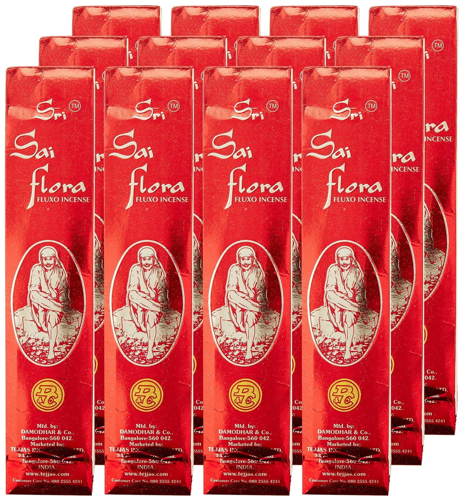 Sai Flora Flux Incense Sticks Mystical Aroma Fragrence (12 Packs ...