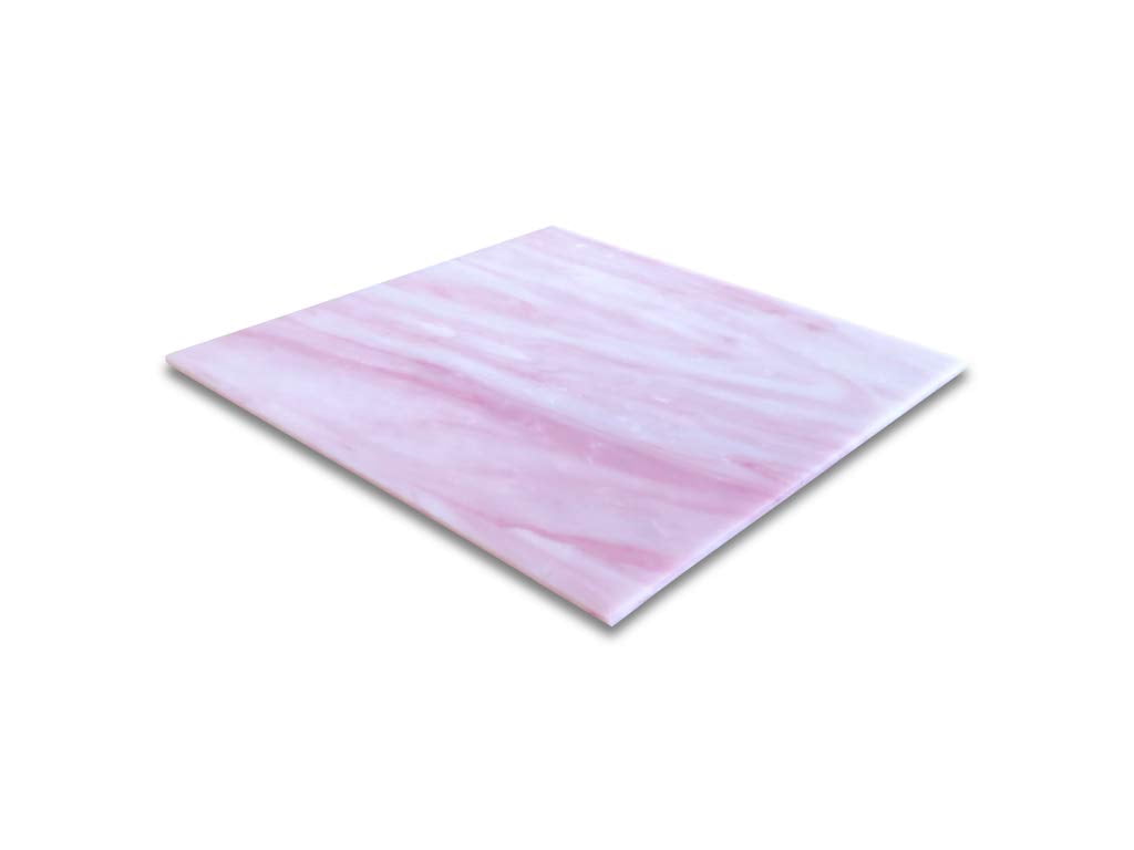 Sai Mosaic Art Stained Glass Sheet 8x8 for Mosaic Work Light Pink ...