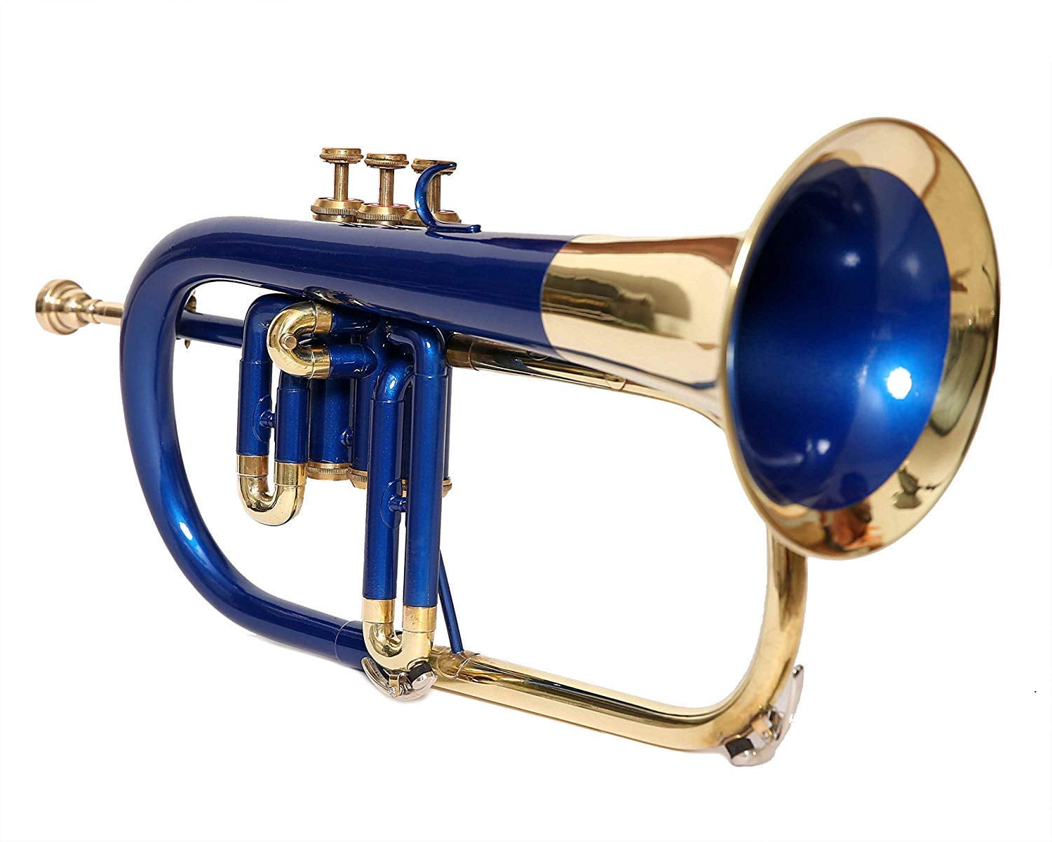 Sai musical elegant and beautiful lacquered horn bugle blue 3 valves ...
