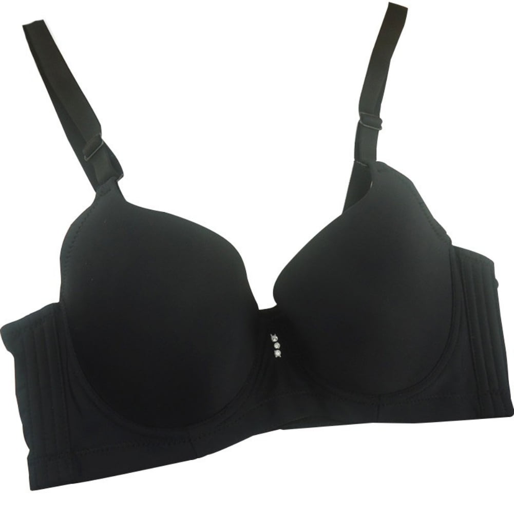 Saient Women Plus Size Bra Adjustable Brassiere Seamless Lingerie Push ...