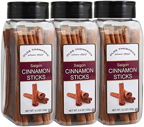 Saigon Cinnamon Sticks, 4.3 oz, 3-count Kosher(Circle U) 12cm Cinnamon ...