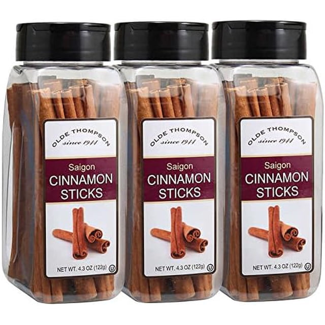 Saigon Cinnamon Sticks, 4.3 oz, 3-count Kosher(Circle U) 12cm Cinnamon ...