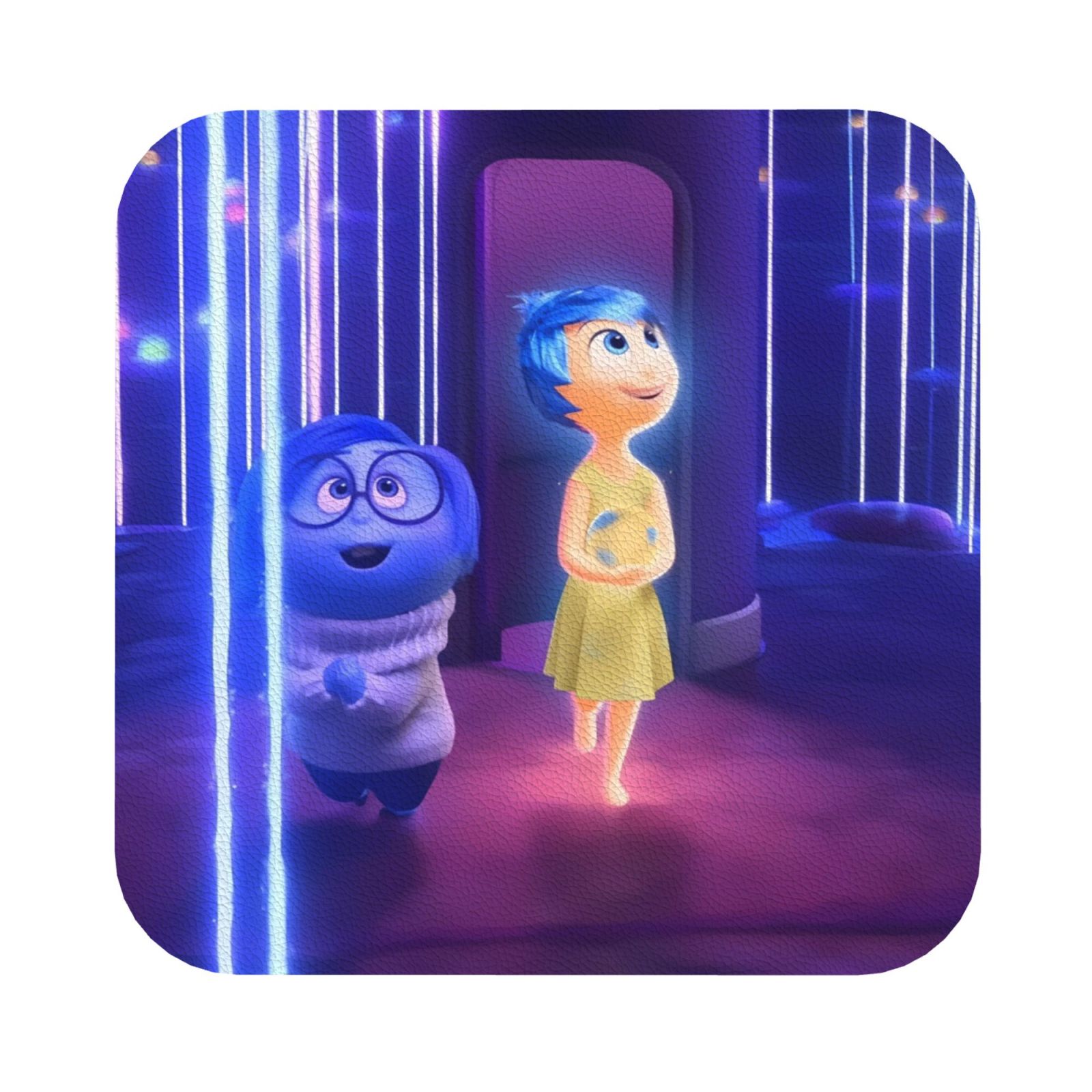 Saiise 4 Pcs Leather Coasters for Drinks Coaster Sets Drink Table Cup ...