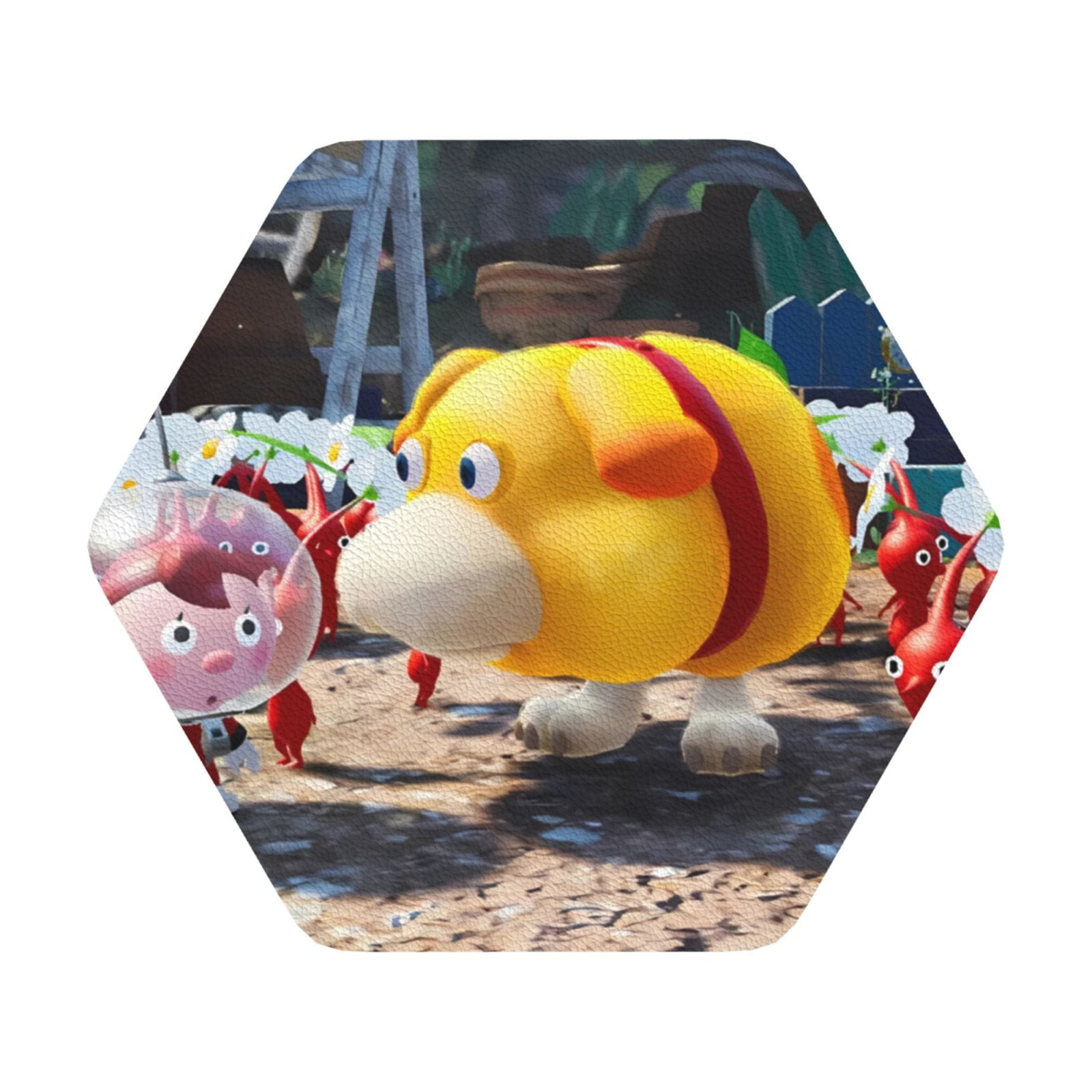 Saiise 6 Pcs Leather Coasters for Drinks Coaster Sets Drink Table Cup ...