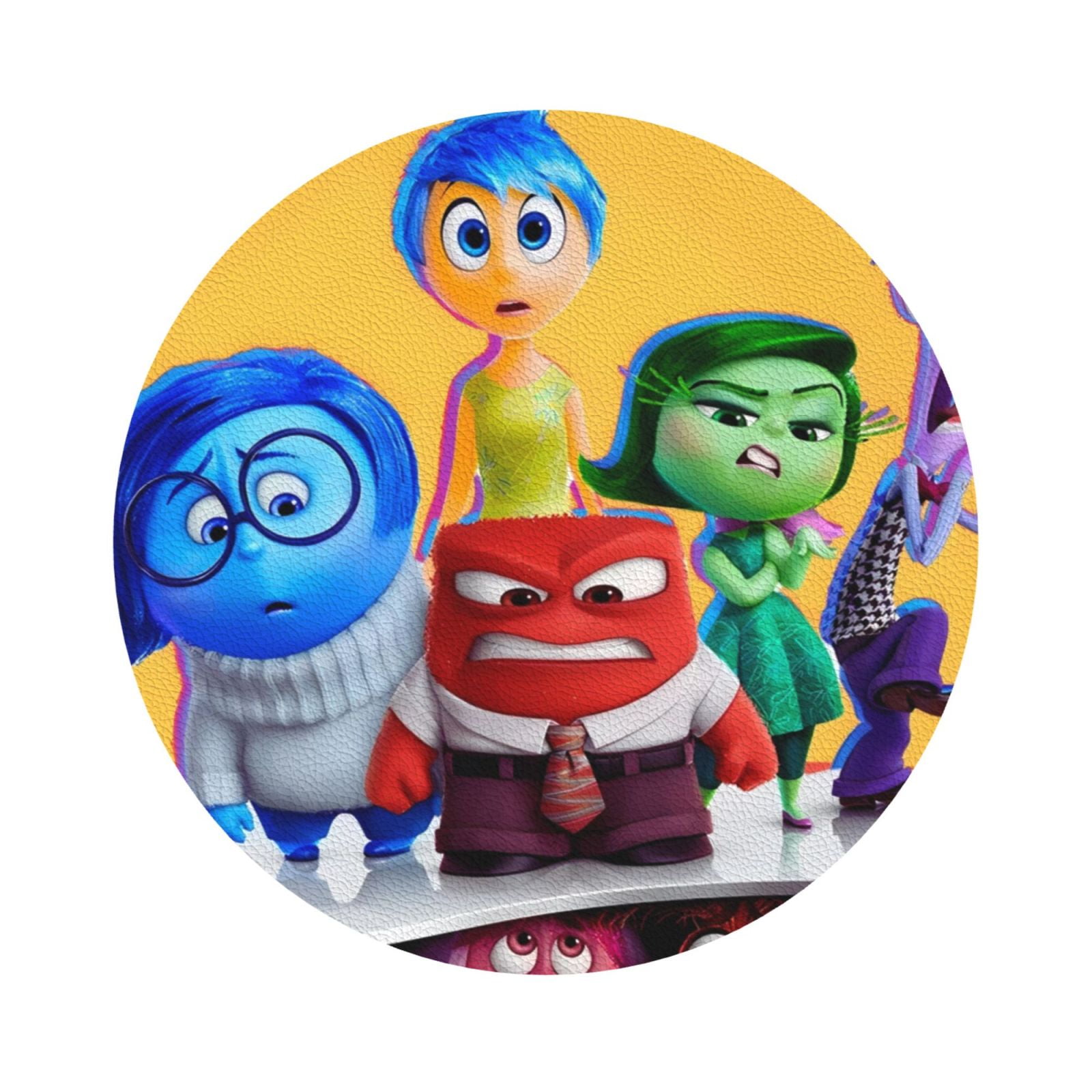 Saiise 6 Pcs Leather Coasters for Drinks Coaster Sets Drink Table Cup ...