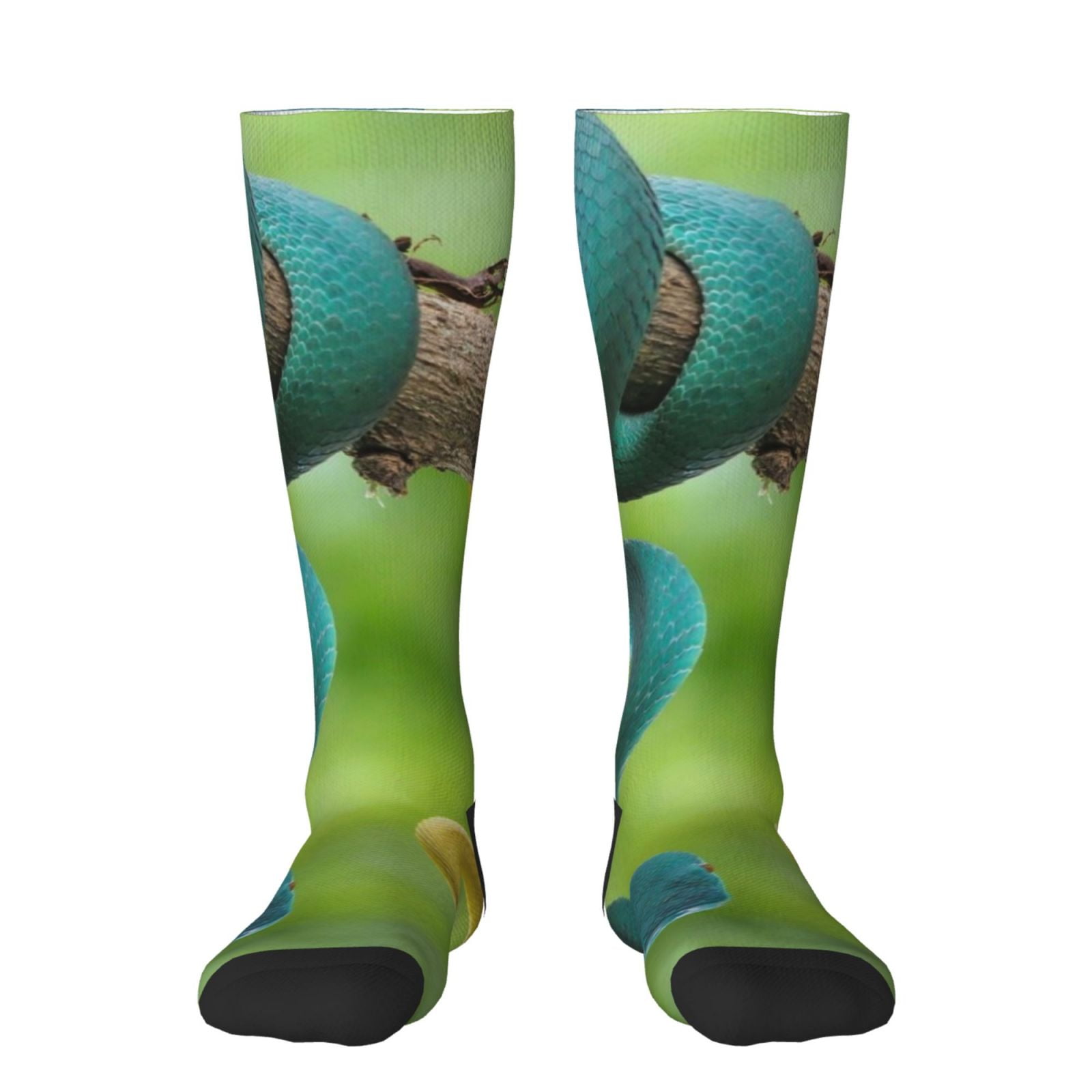 Saiise Blue Viper And Yellow Viper Snake Funny Socks Men Women Boys ...