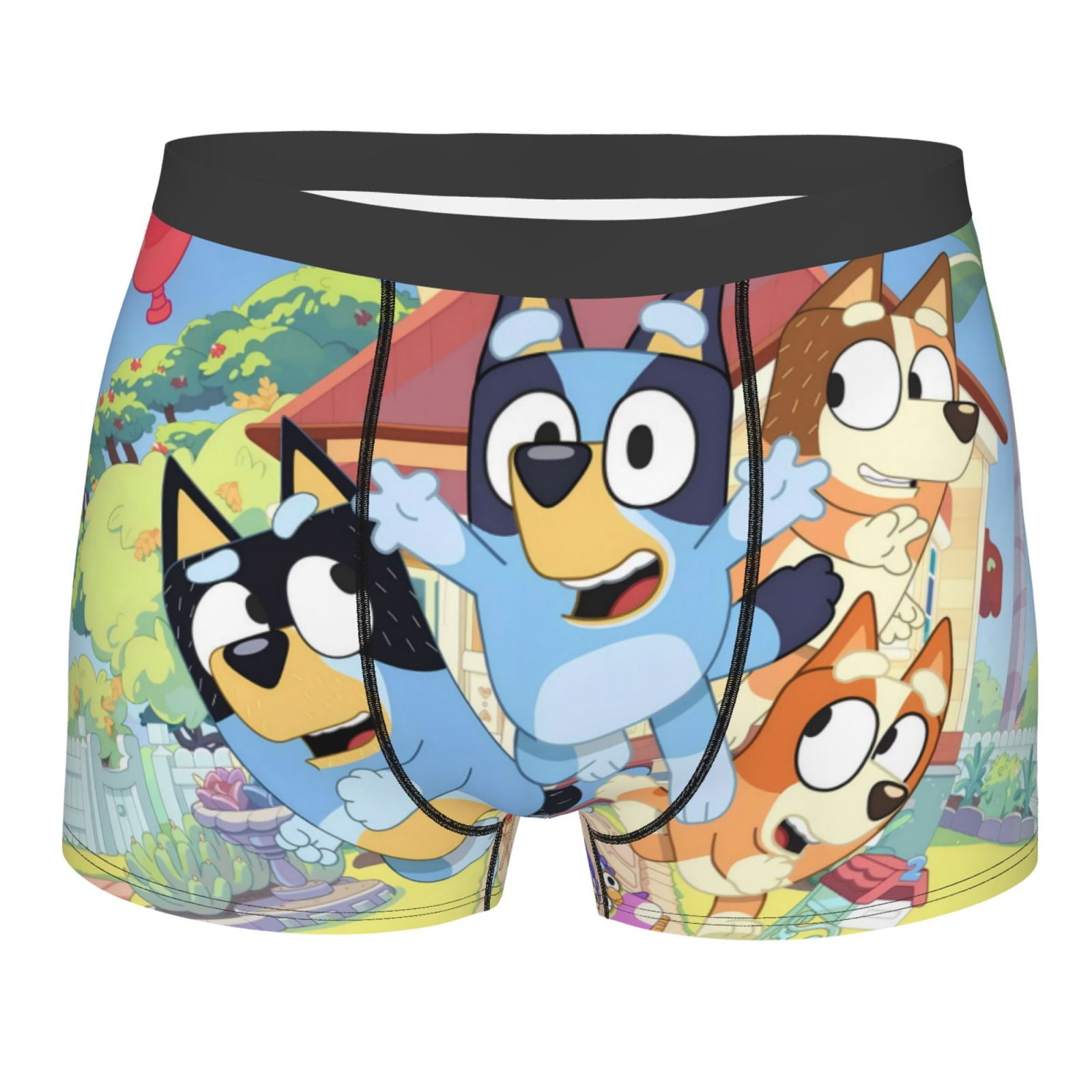 Saiise Bluey Men's Underwear Boxer Briefs Cotton Trunks Short Leg ...