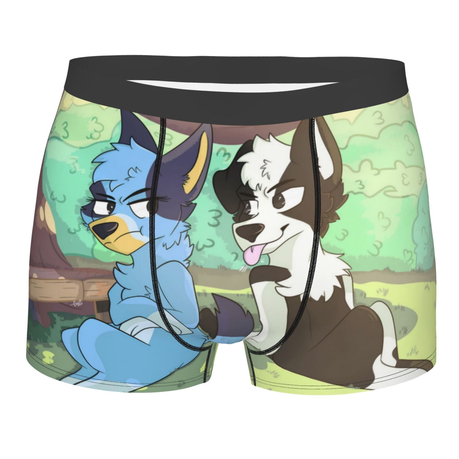 Saiise Bluey Men's Underwear Boxer Briefs Cotton Trunks Short Leg ...