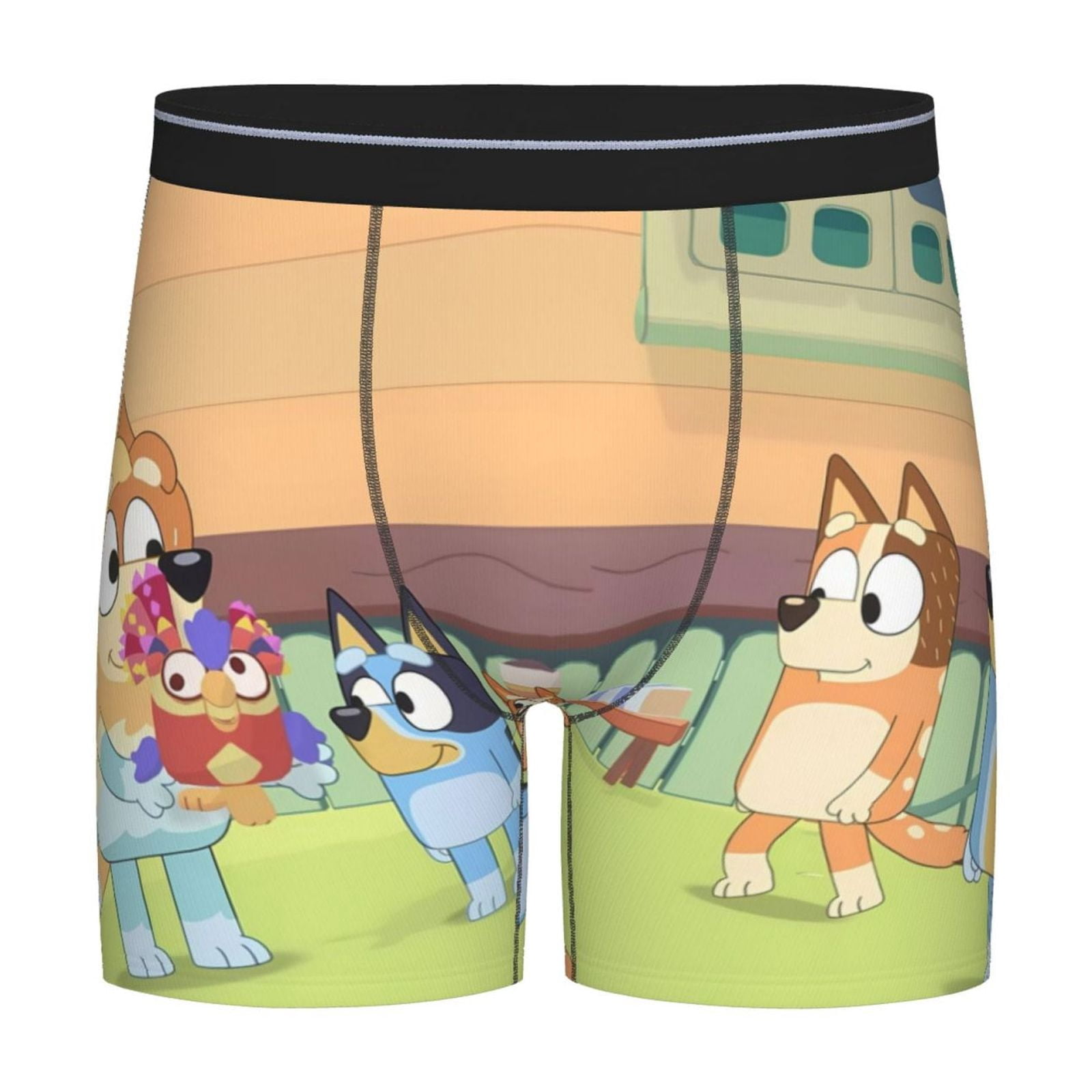 Saiise Bluey Men's Underwear Boxer Briefs Cotton Trunks Short Leg ...