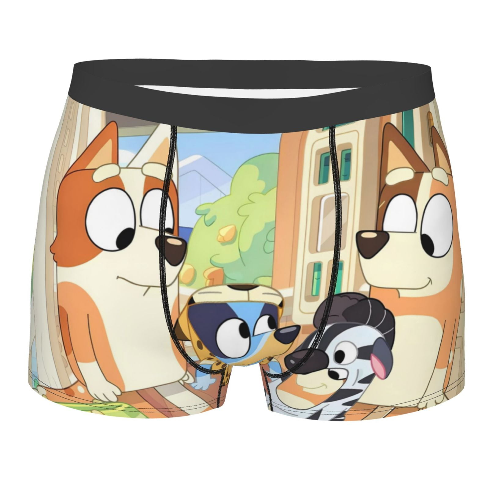 Saiise Bluey Men's Underwear Boxer Briefs Cotton Trunks Short Leg ...