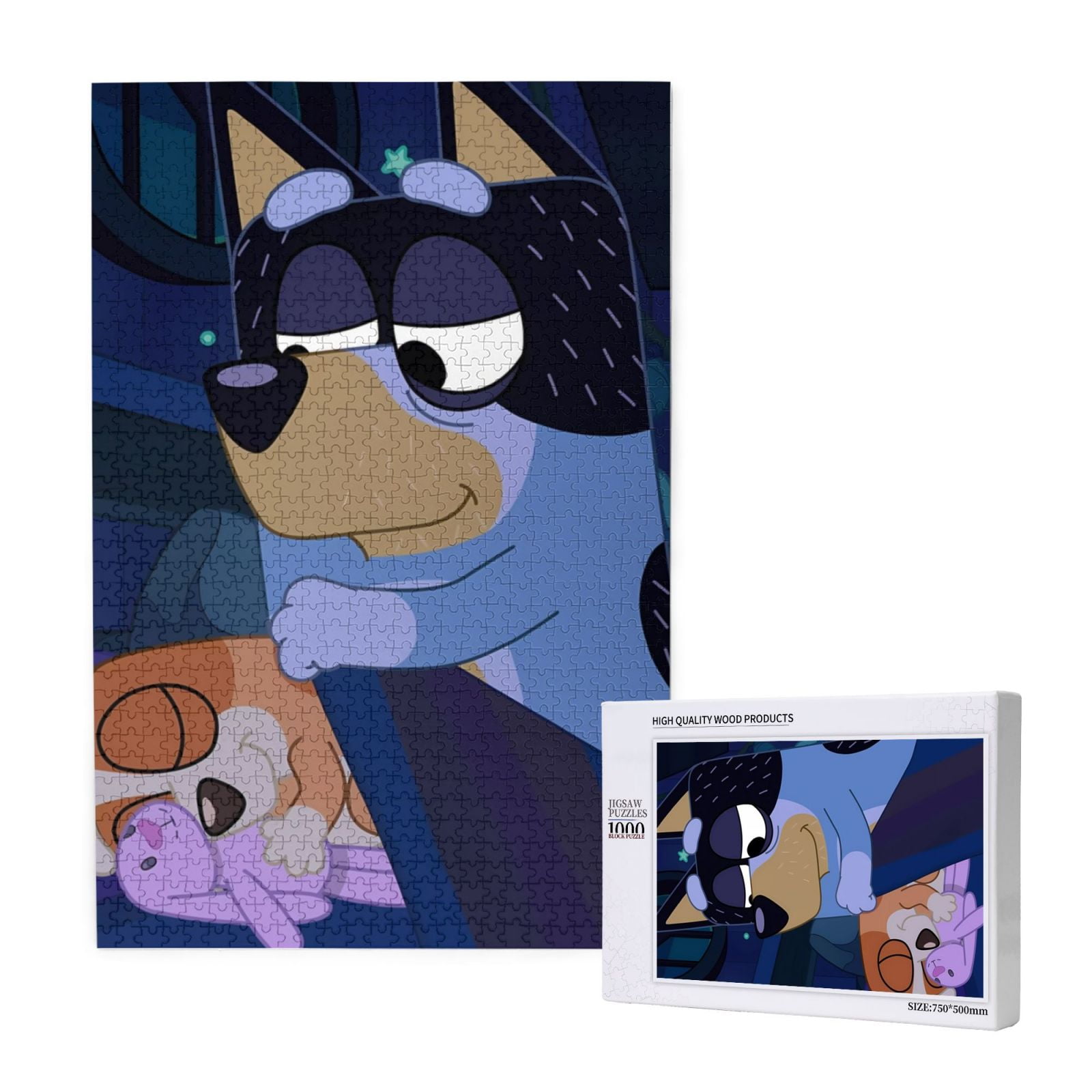 Saiise Bluey Print 1000 Jigsaw Puzzle for Adults and Family,Impossible ...