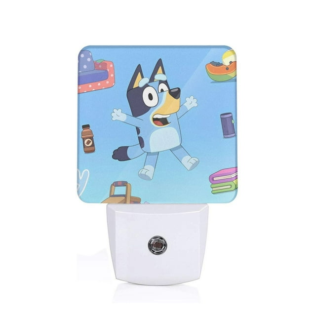 Saiise Bluey Print LED Night Light for Bathroom,Hallway,Bedroom,Kids ...