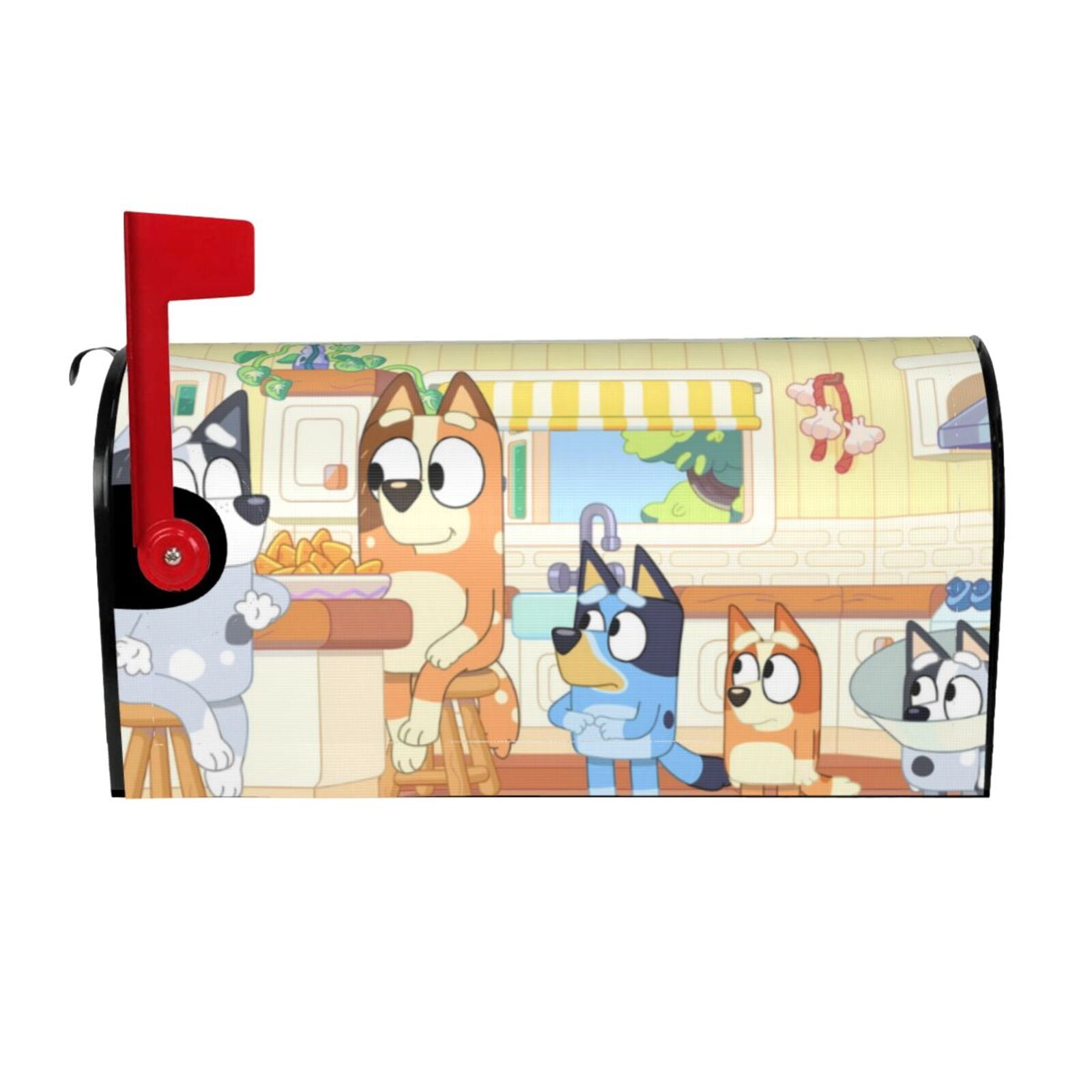 Saiise Bluey Print Mailbox Covers Magnetic Letter Post Box Cover Wrap ...