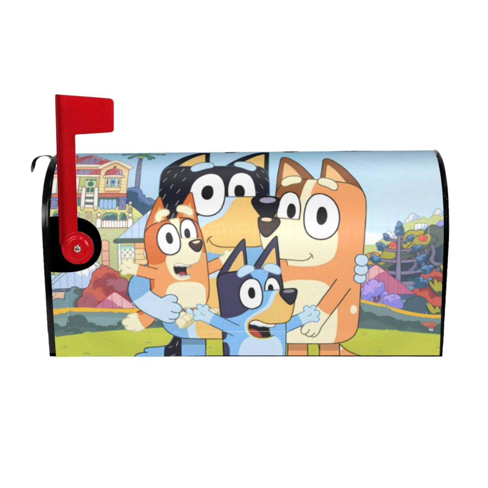 Saiise Bluey Print Mailbox Covers Magnetic Letter Post Box Cover Wrap ...