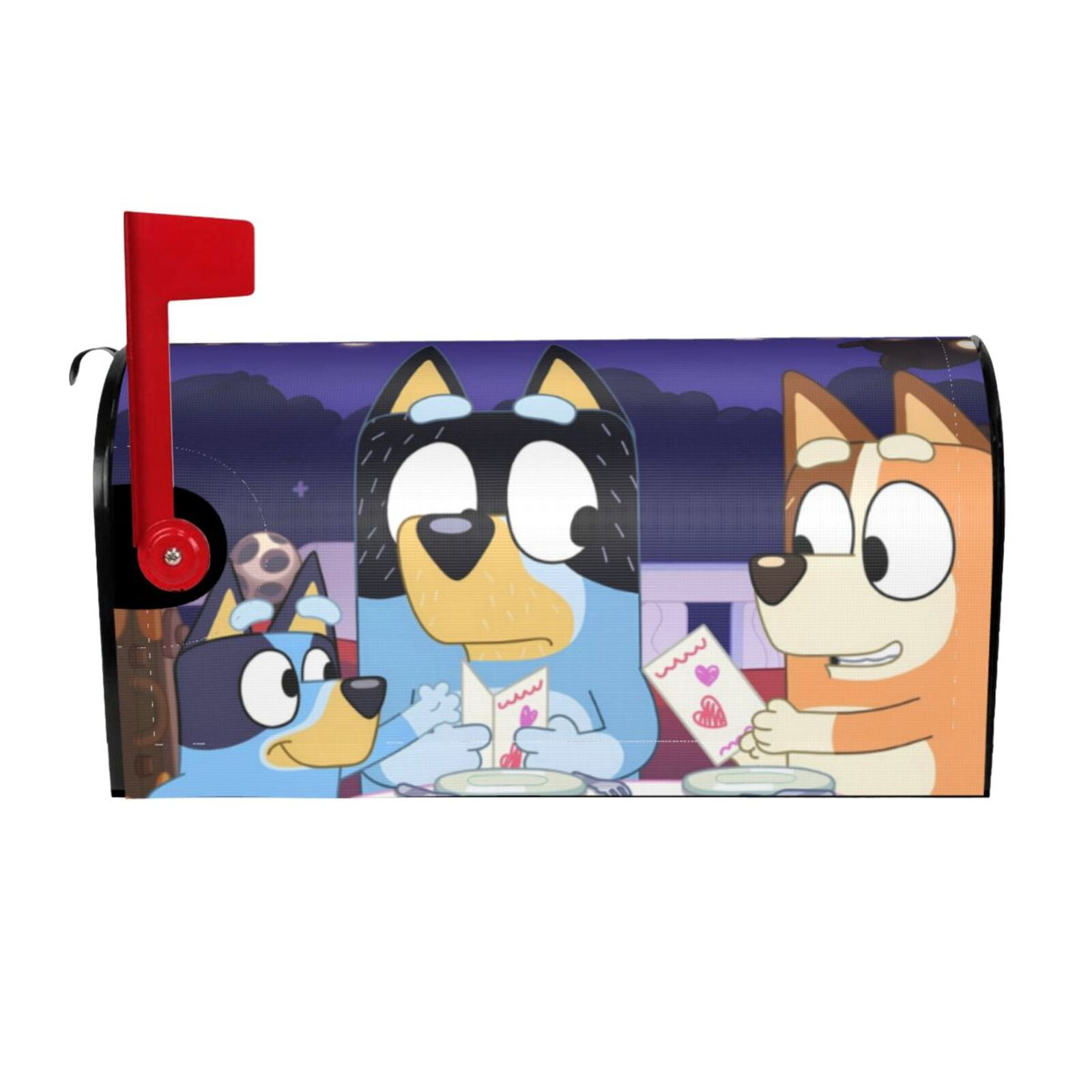 Saiise Bluey Print Mailbox Covers Magnetic Letter Post Box Cover Wrap ...