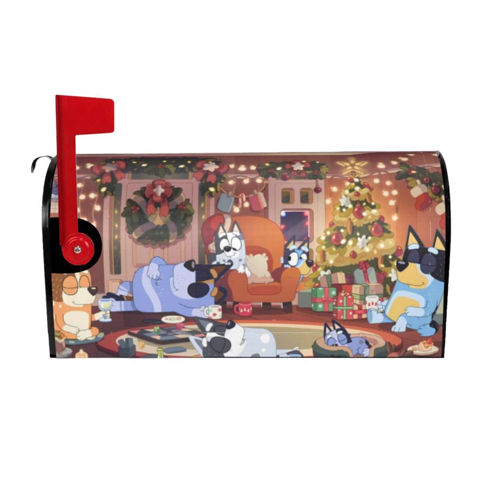 Saiise Bluey Print Mailbox Covers Magnetic Letter Post Box Cover Wrap ...