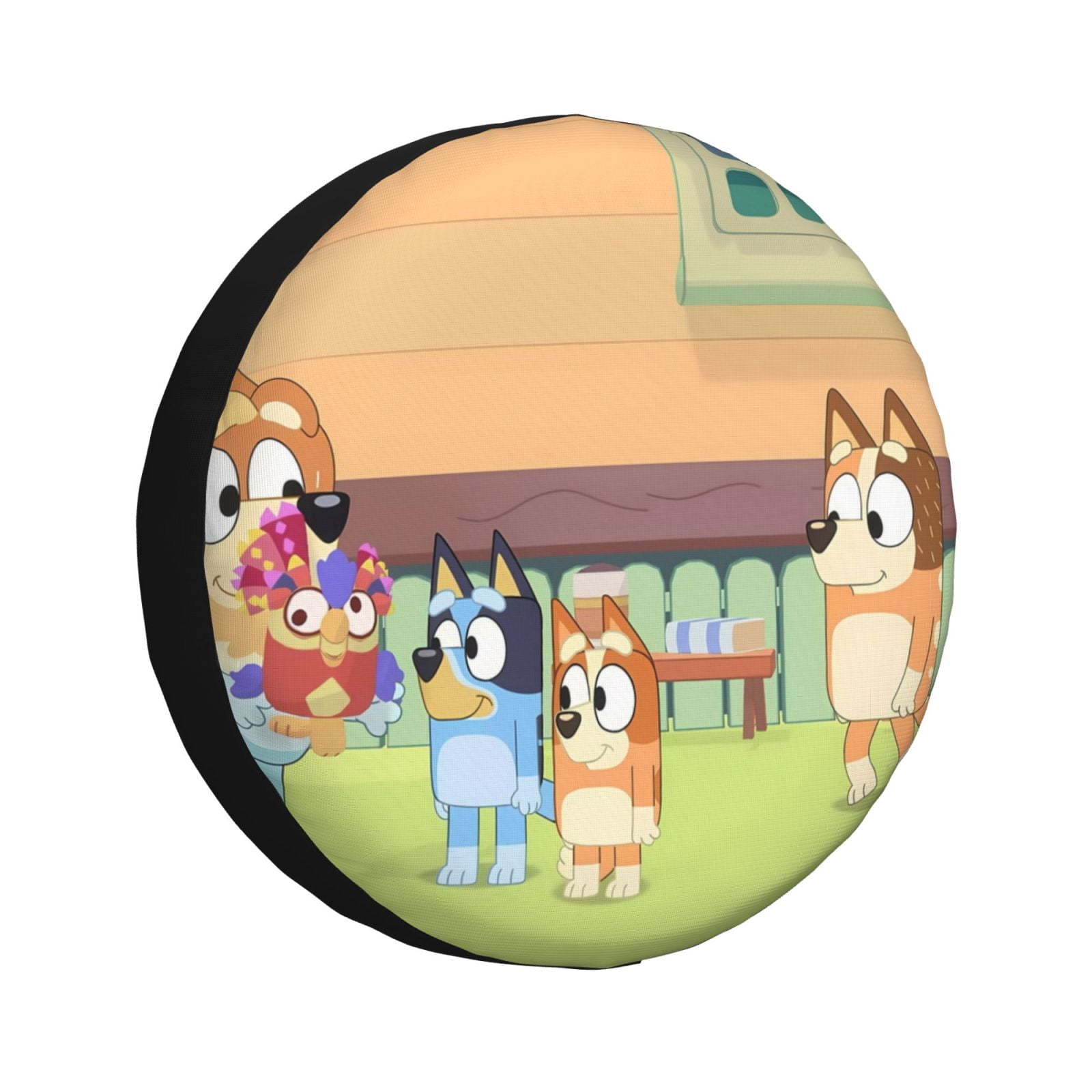 Saiise Bluey Print Rv Spare Tire Cover Wheel Tire Cover for Travel ...