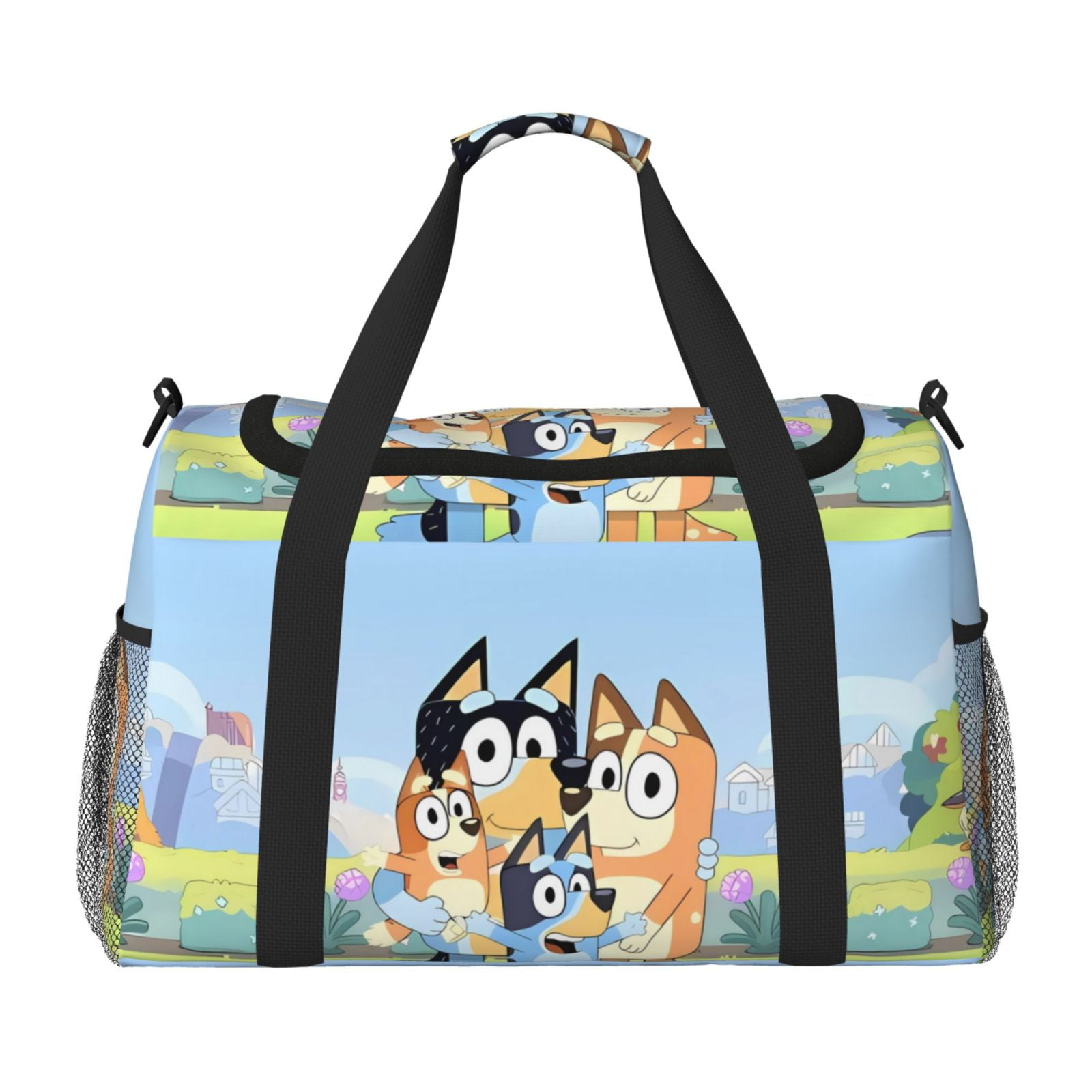 Saiise Bluey Print Travel Duffel Bag,Weekender Bags for Women Men with ...