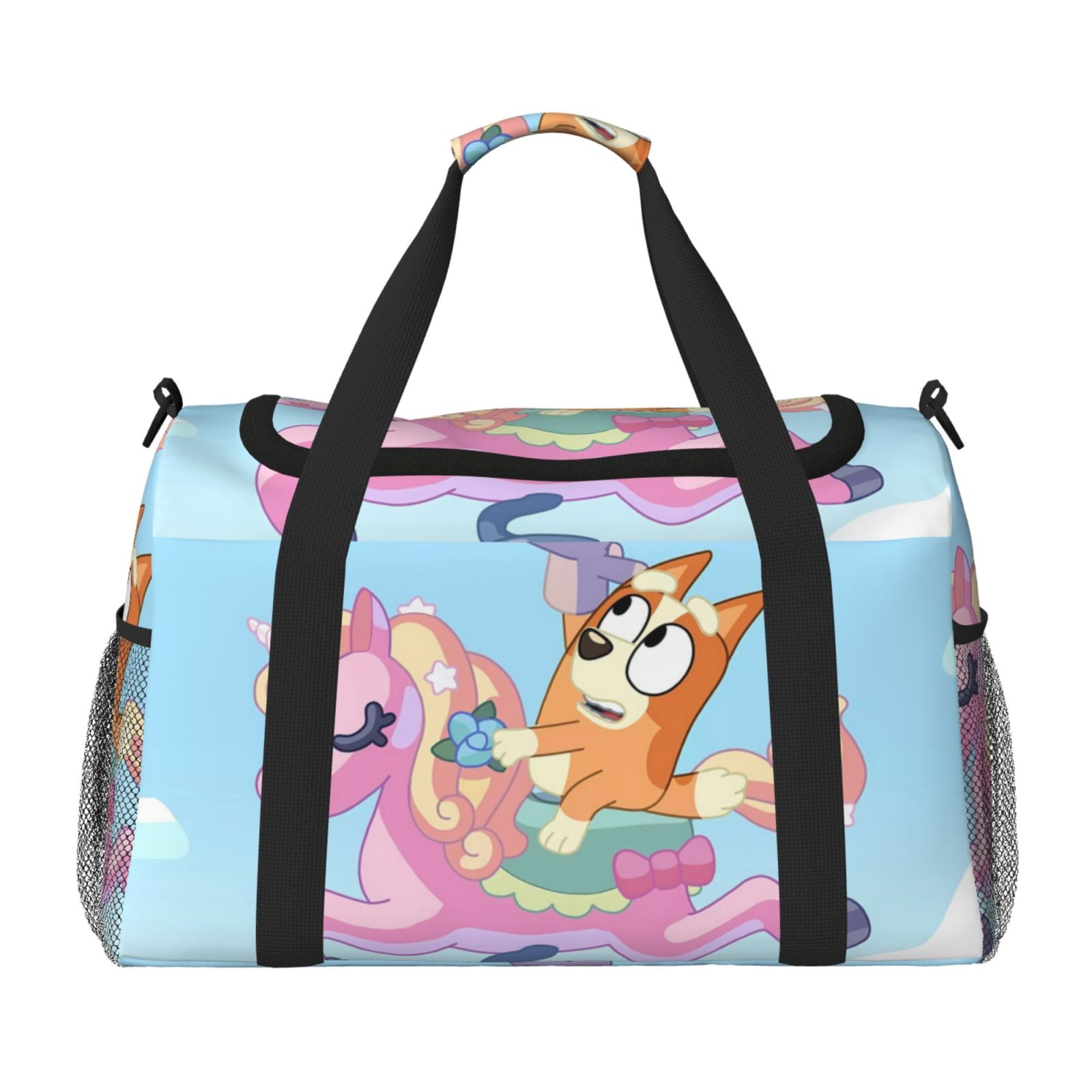 Saiise Bluey Print Travel Duffel Bag,Weekender Bags for Women Men with ...