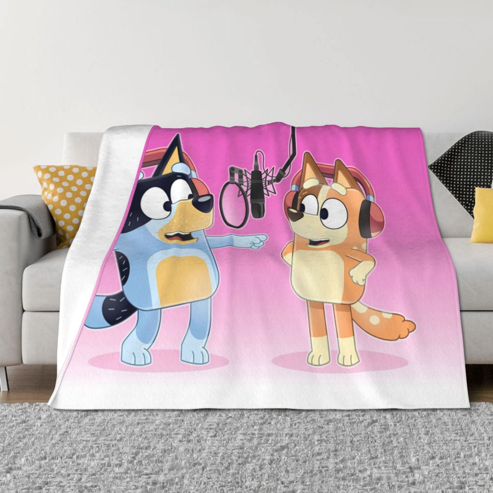 Saiise Bluey Throw Blanket 50"x40" ,Soft Lightweight Cozy All Season ...