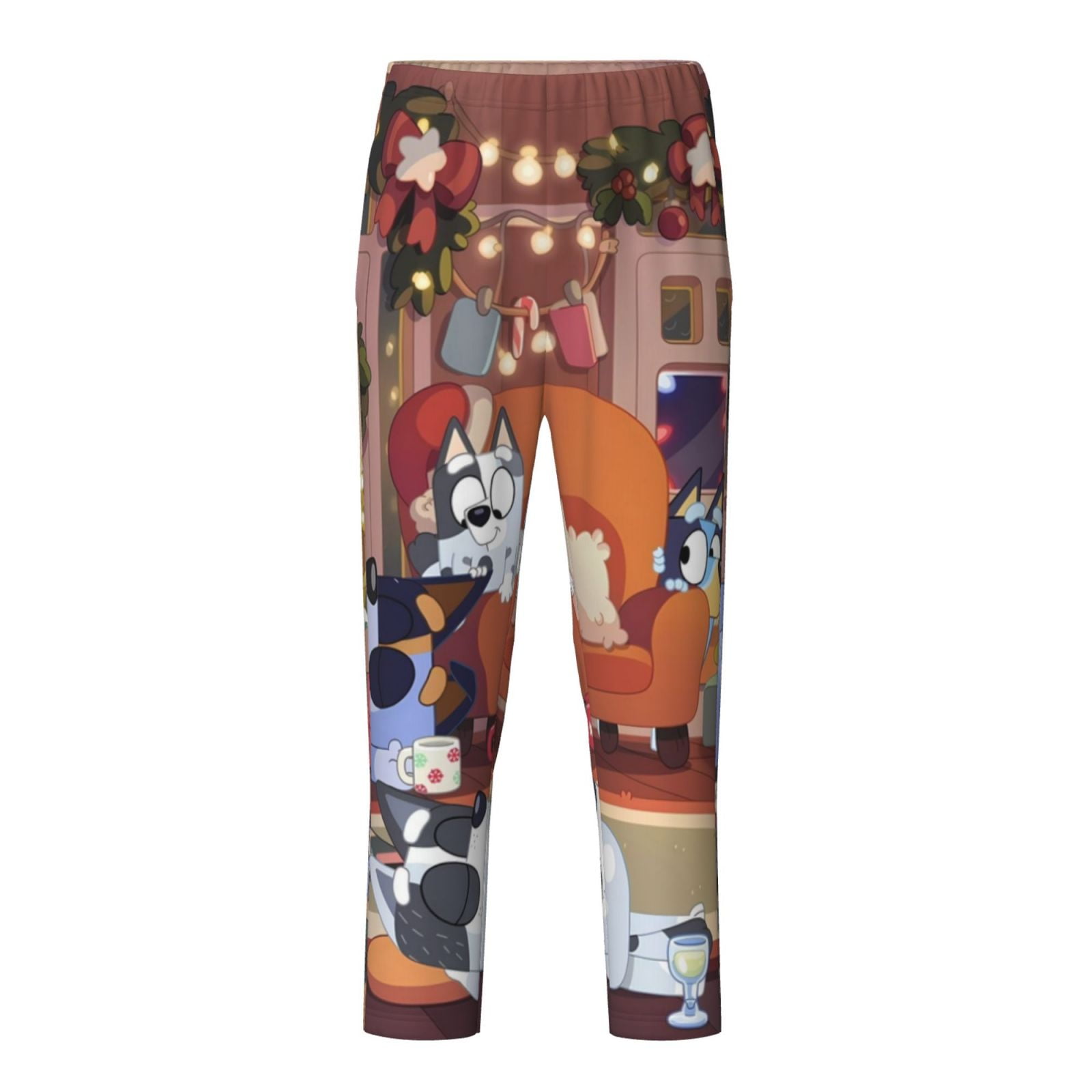 Saiise Boys Girls Pajama Pants Soft PJ Bottoms for Kids Bluey Print ...