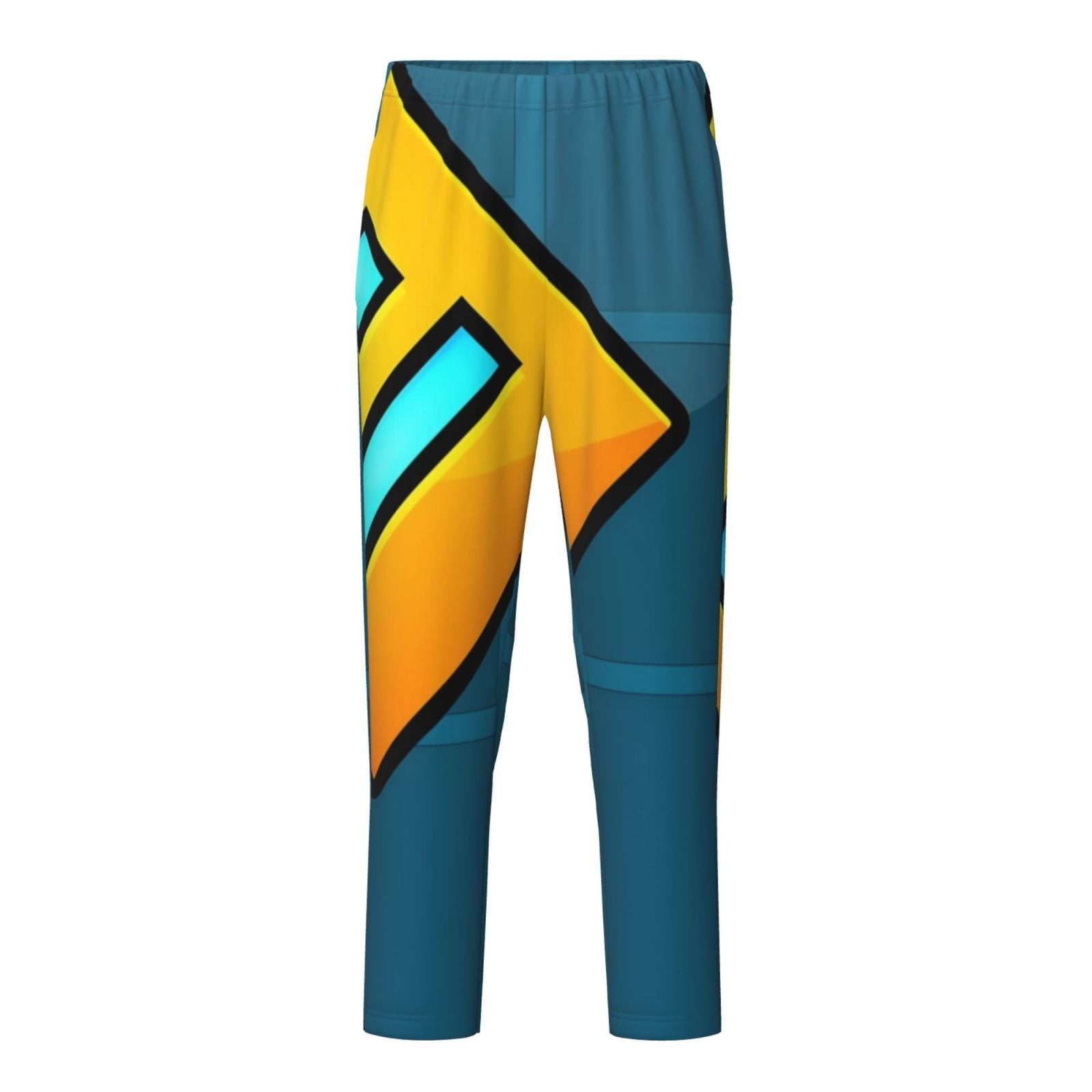 Saiise Boys Girls Pajama Pants Soft PJ Bottoms for Kids Geometry Dash ...