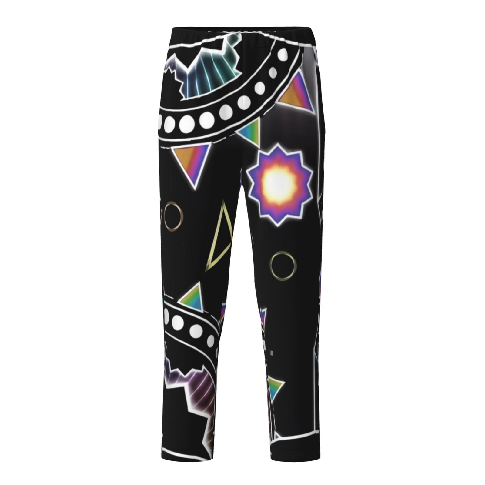 Saiise Boys Girls Pajama Pants Soft PJ Bottoms for Kids Geometry Dash ...