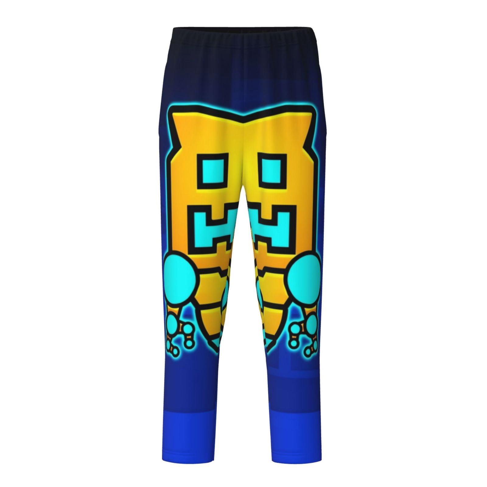 Saiise Boys Girls Pajama Pants Soft PJ Bottoms for Kids Geometry Dash ...