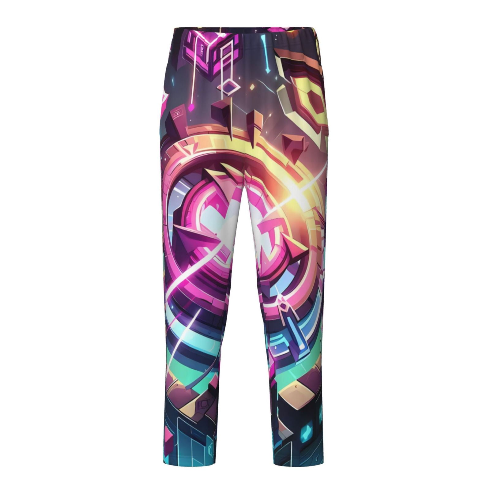 Saiise Boys Girls Pajama Pants Soft PJ Bottoms for Kids Geometry Dash ...