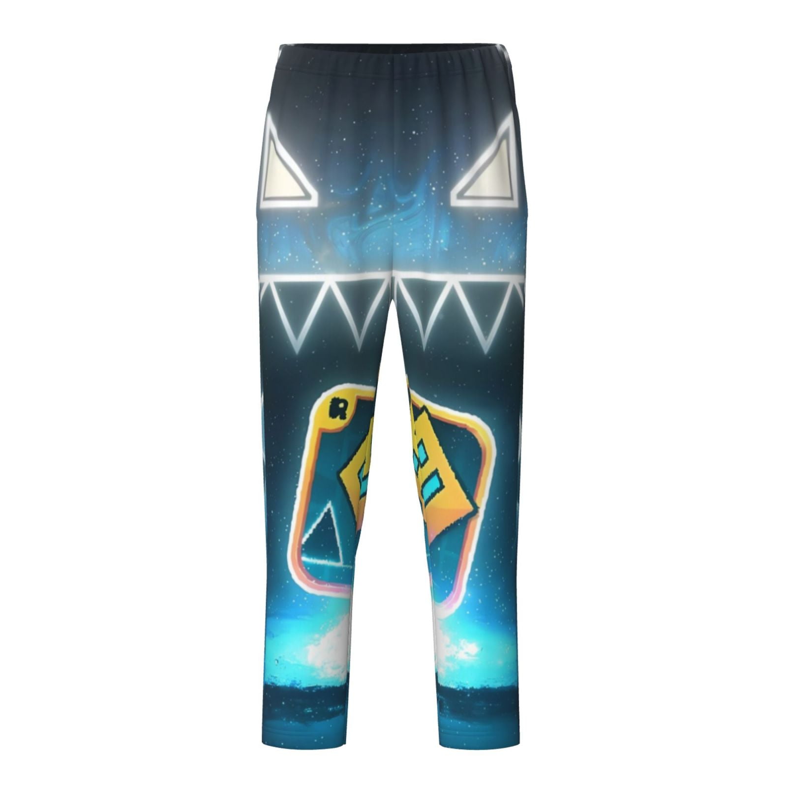 Saiise Boys Girls Pajama Pants Soft PJ Bottoms for Kids Geometry Dash ...