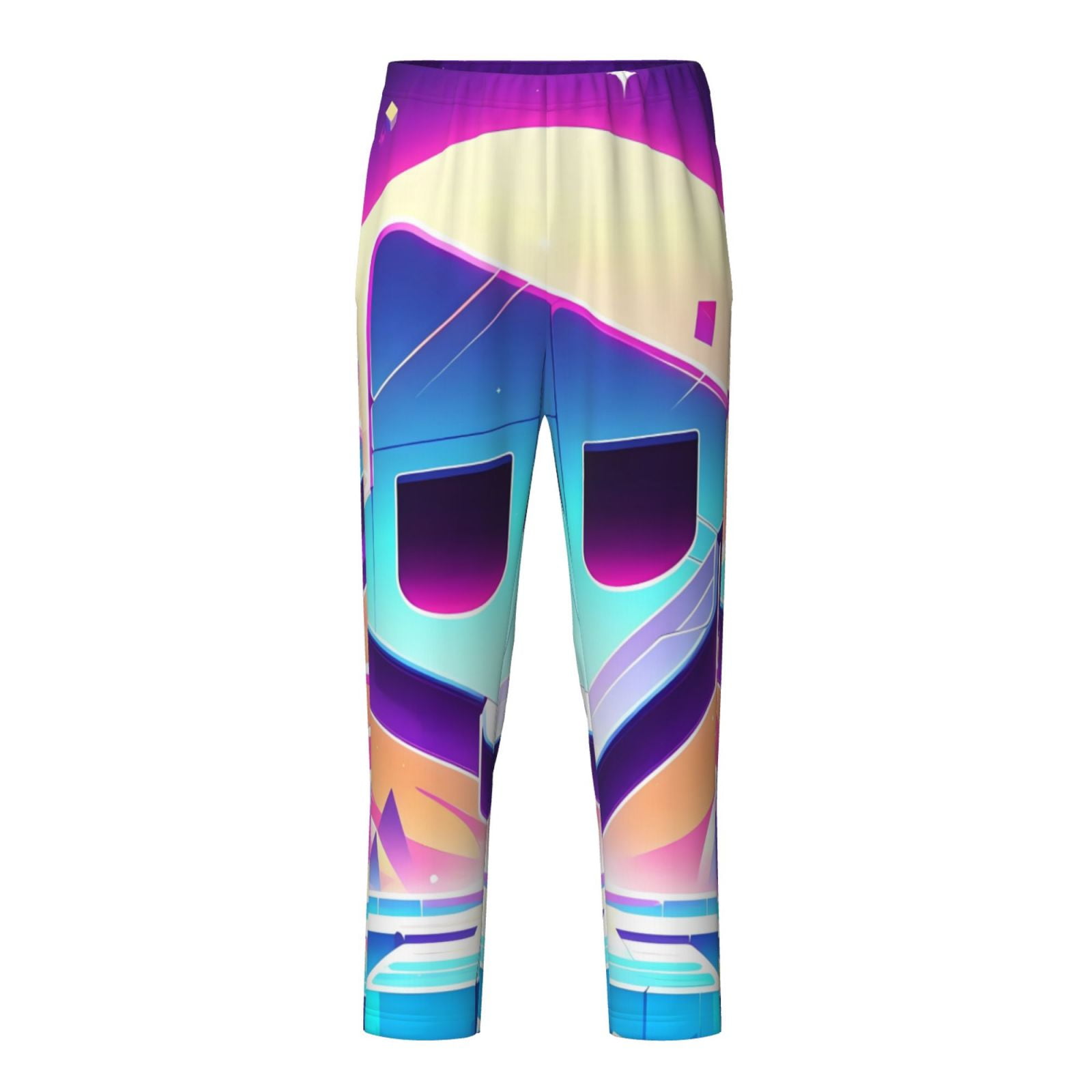 Saiise Boys Girls Pajama Pants Soft PJ Bottoms for Kids Geometry Dash ...