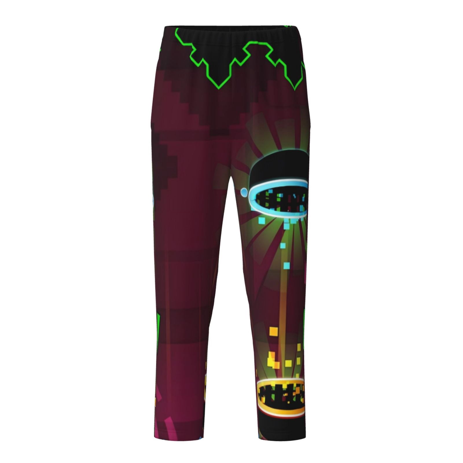 Saiise Boys Girls Pajama Pants Soft PJ Bottoms for Kids Geometry Dash ...