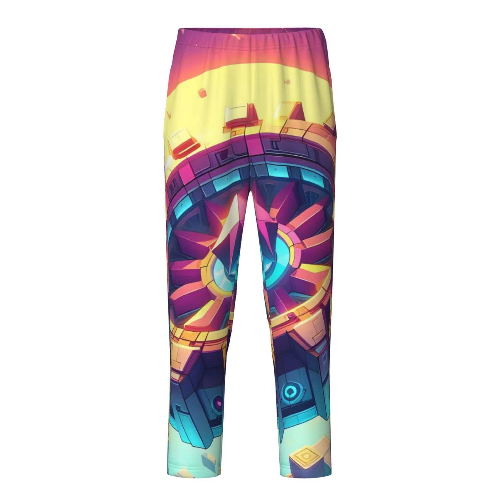 Saiise Boys Girls Pajama Pants Soft PJ Bottoms for Kids Geometry Dash ...