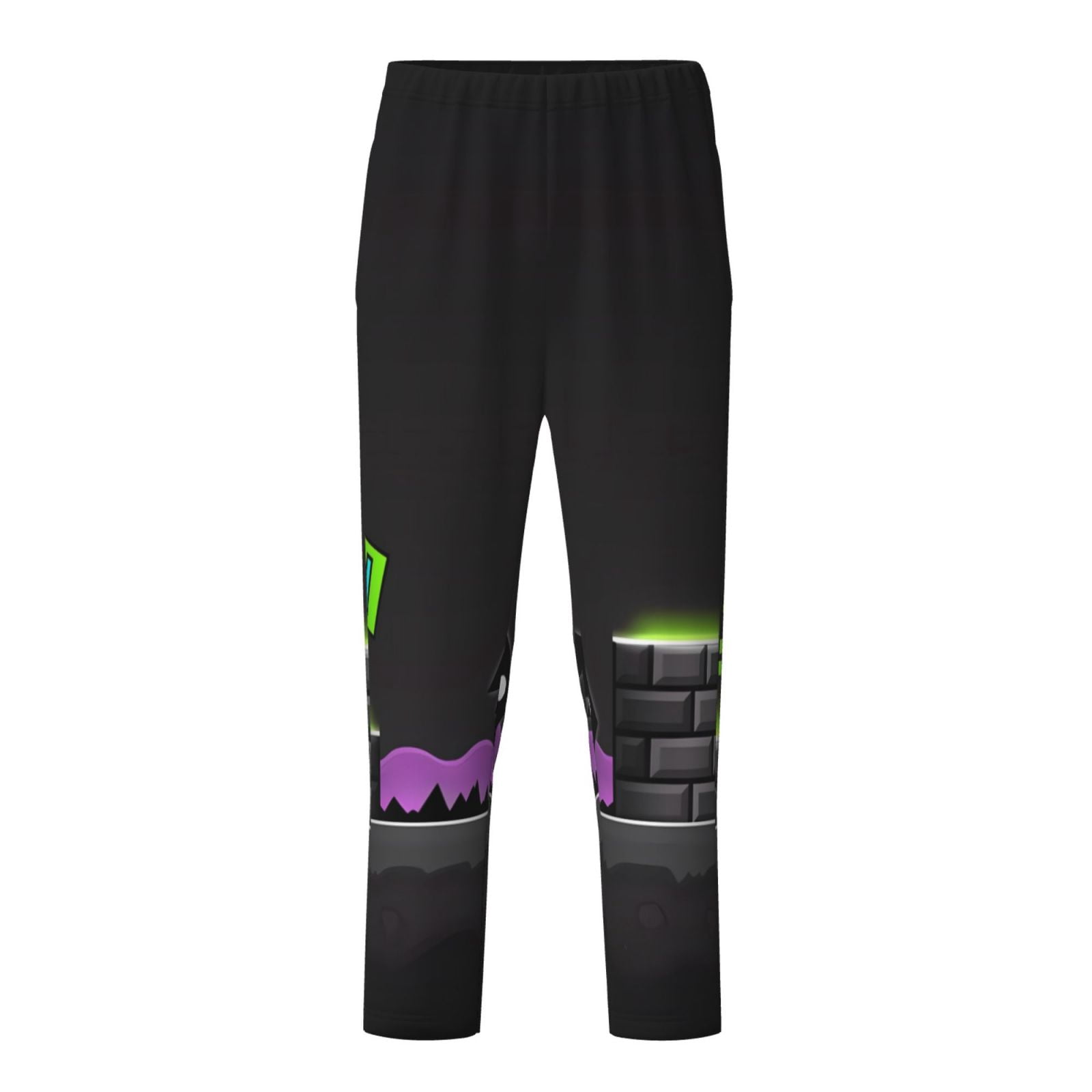 Saiise Boys Girls Pajama Pants Soft PJ Bottoms for Kids Geometry Dash ...