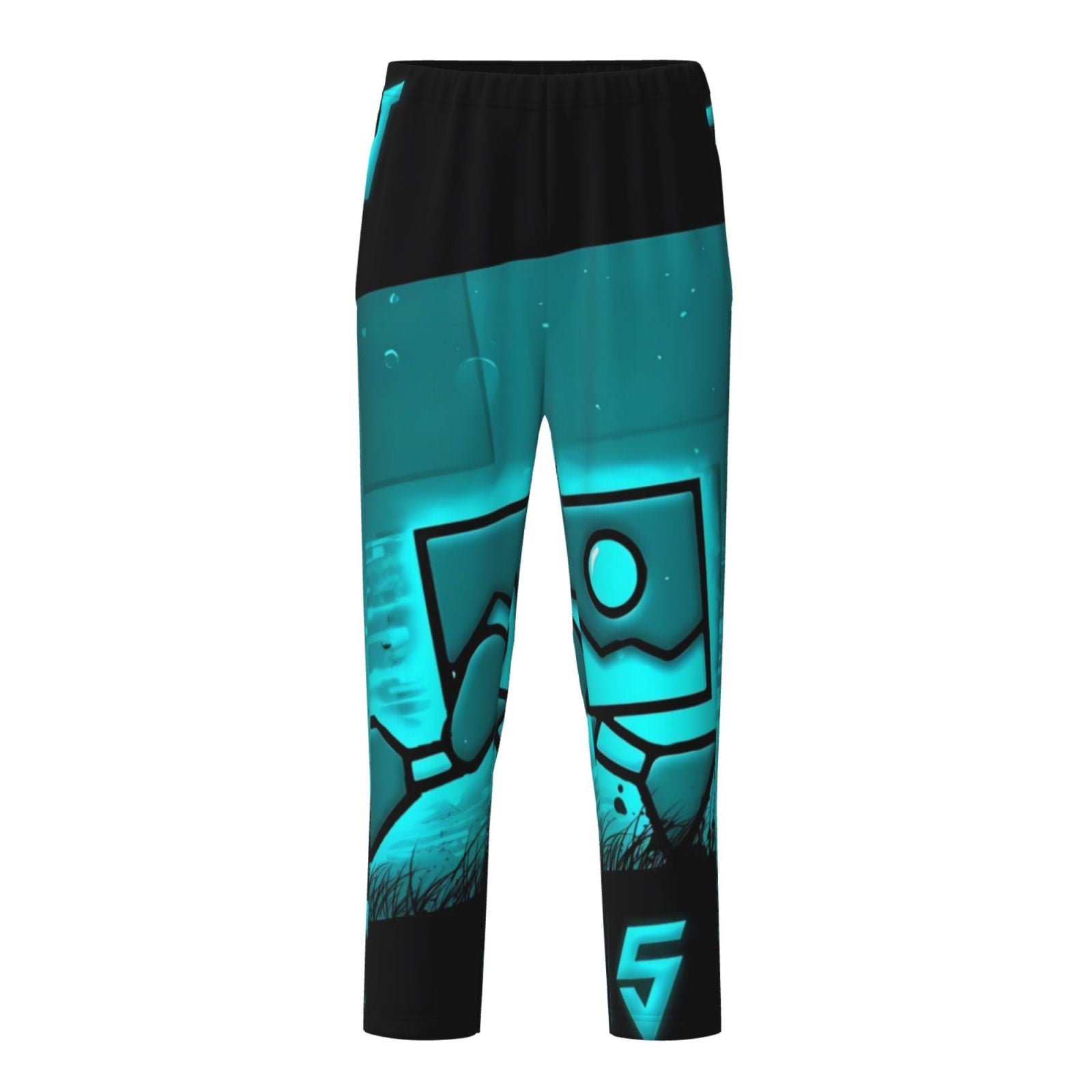 Saiise Boys Girls Pajama Pants Soft PJ Bottoms for Kids Geometry Dash ...