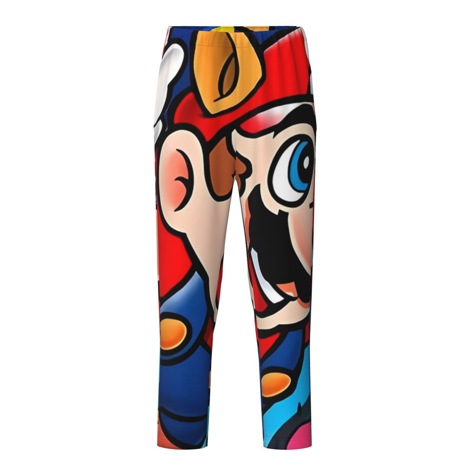 Saiise Boys Girls Pajama Pants Soft PJ Bottoms for Kids Mario Print ...