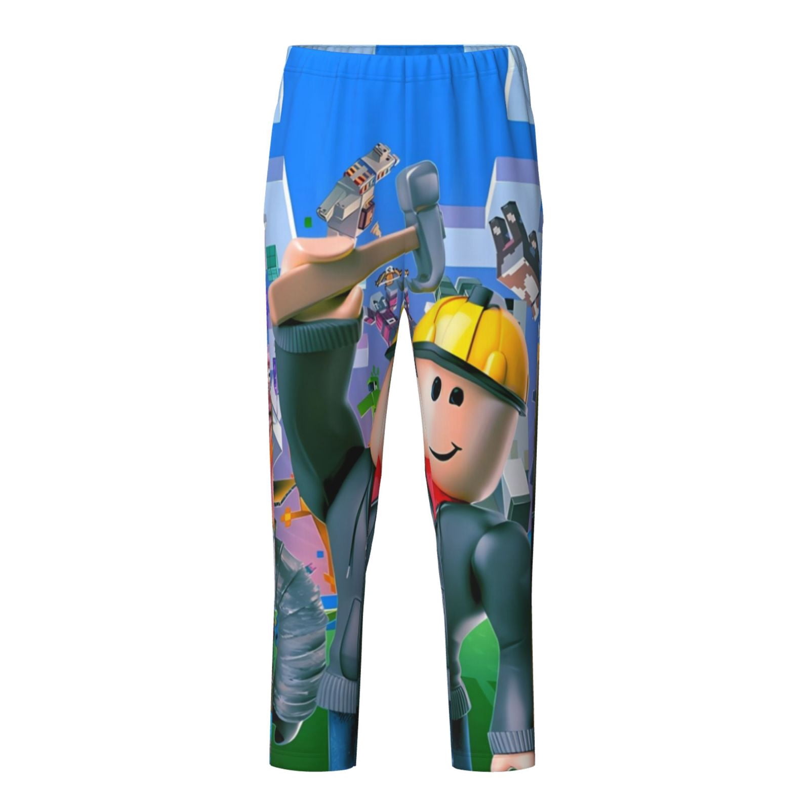 Saiise Boys Girls Pajama Pants Soft PJ Bottoms for Kids Roblox Print ...