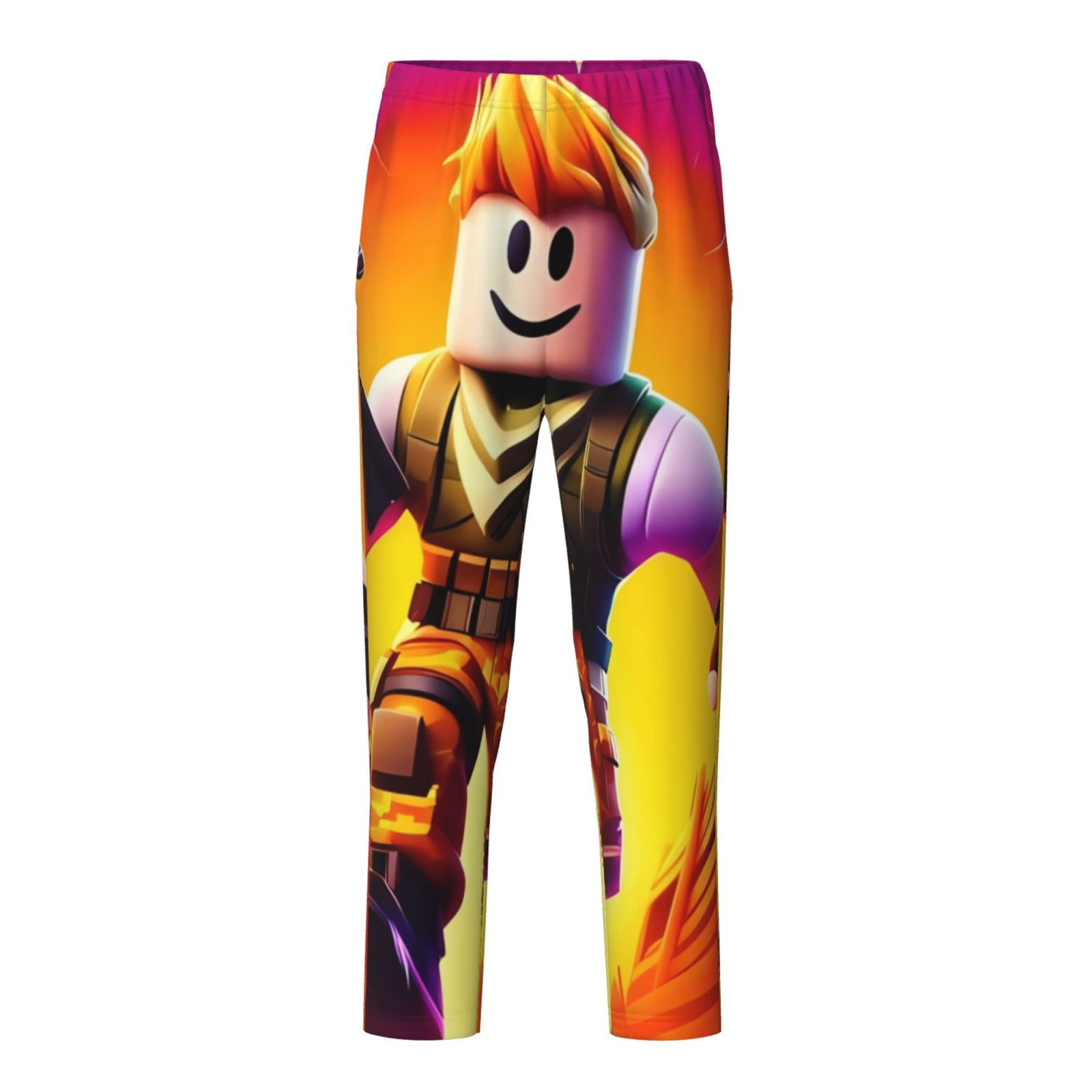 Saiise Boys Girls Pajama Pants Soft PJ Bottoms for Kids Roblox Print ...
