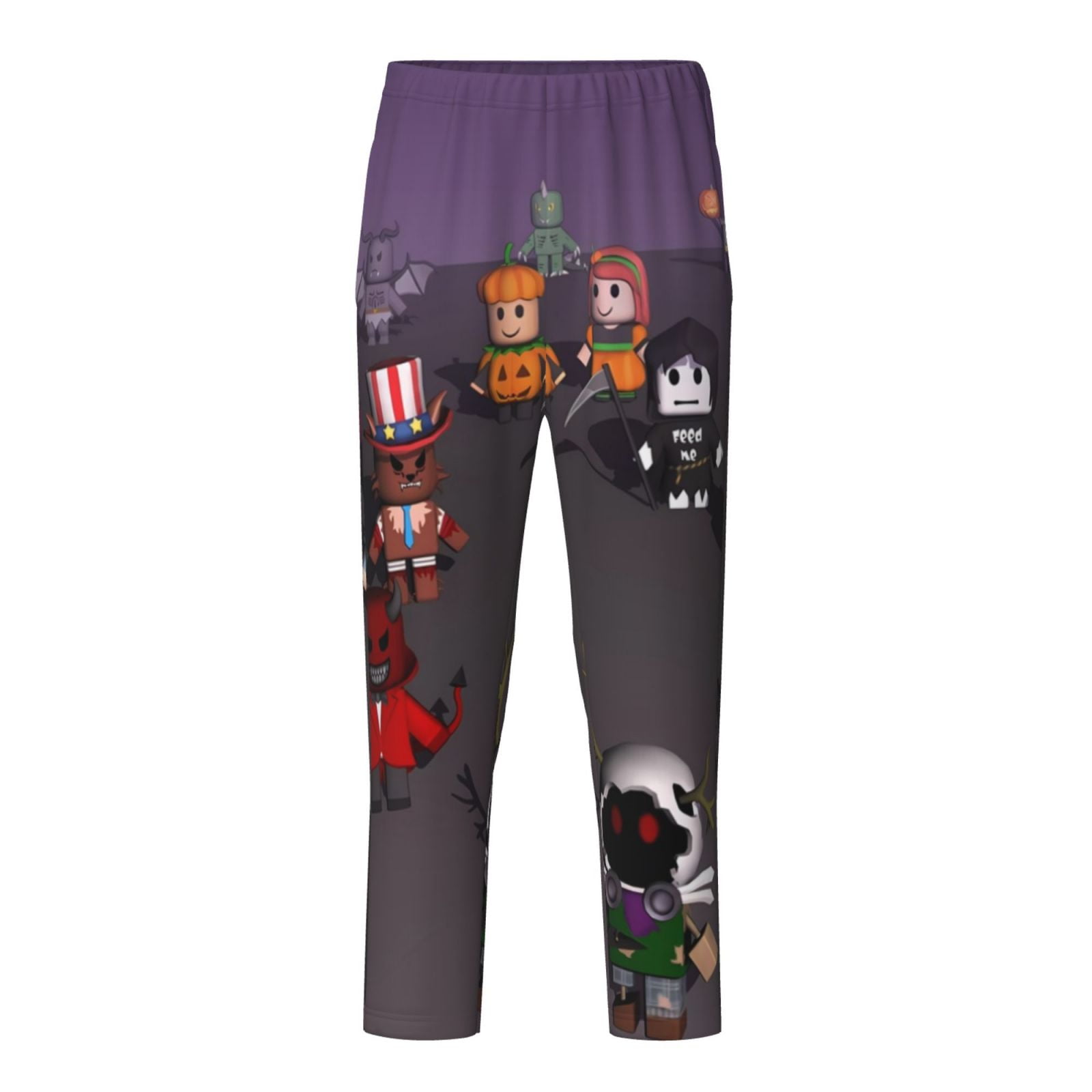 Saiise Boys Girls Pajama Pants Soft PJ Bottoms for Kids Roblox Print ...