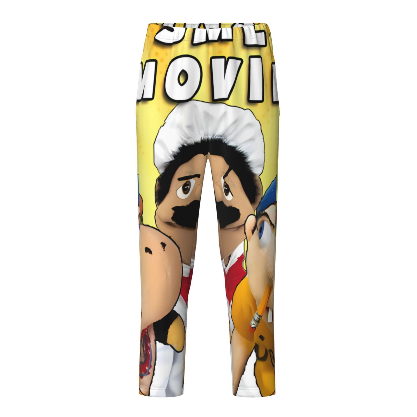 Saiise Boys Girls Pajama Pants Soft PJ Bottoms for Kids Sml Jeffy Print Lounge Pants with 2 ...