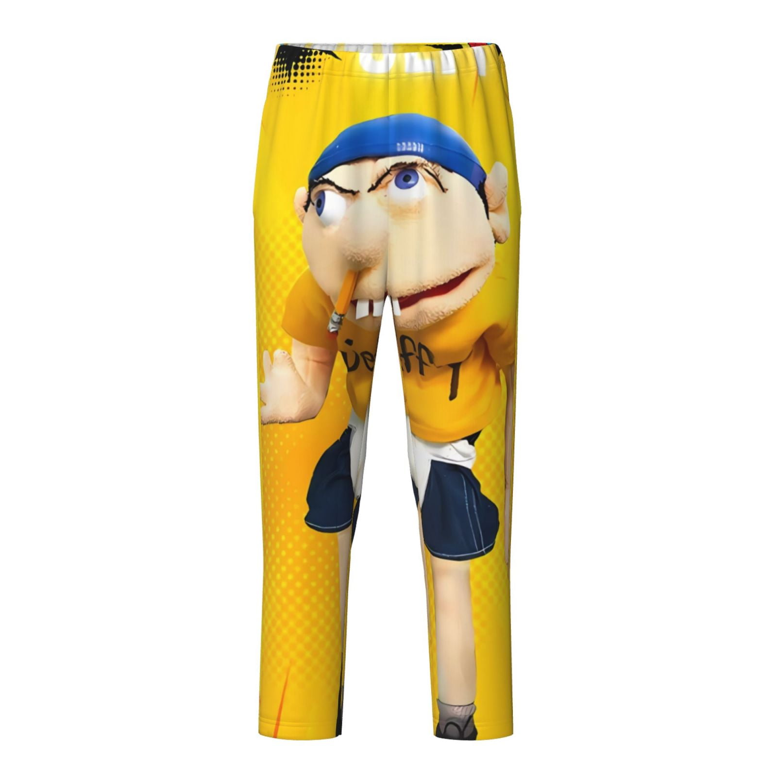 Saiise Boys Girls Pajama Pants Soft PJ Bottoms for Kids Sml Jeffy Print ...