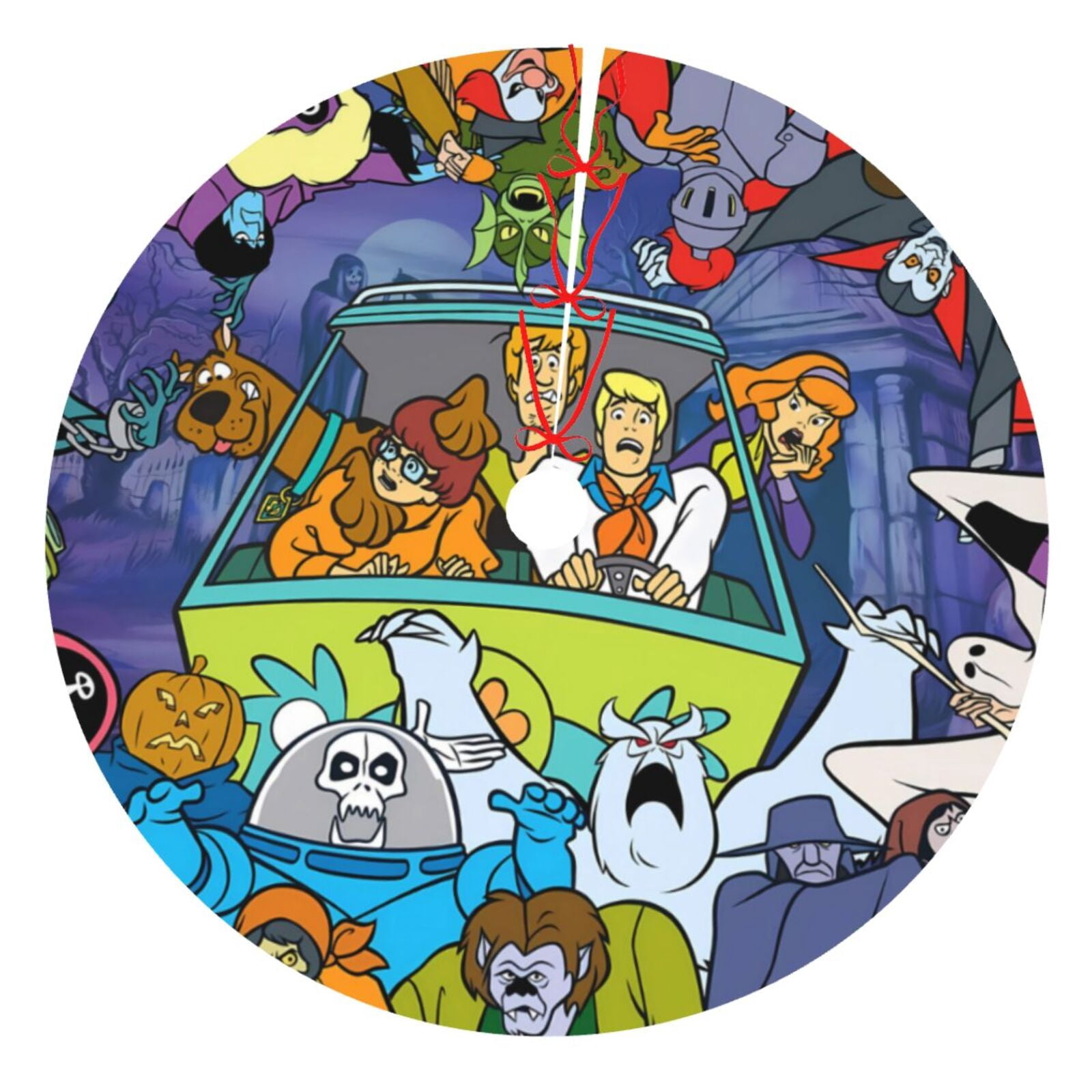 Saiise Christmas Tree Skirt 30" ,Xmas Tree Skirts with Scooby-Doo Bs ...