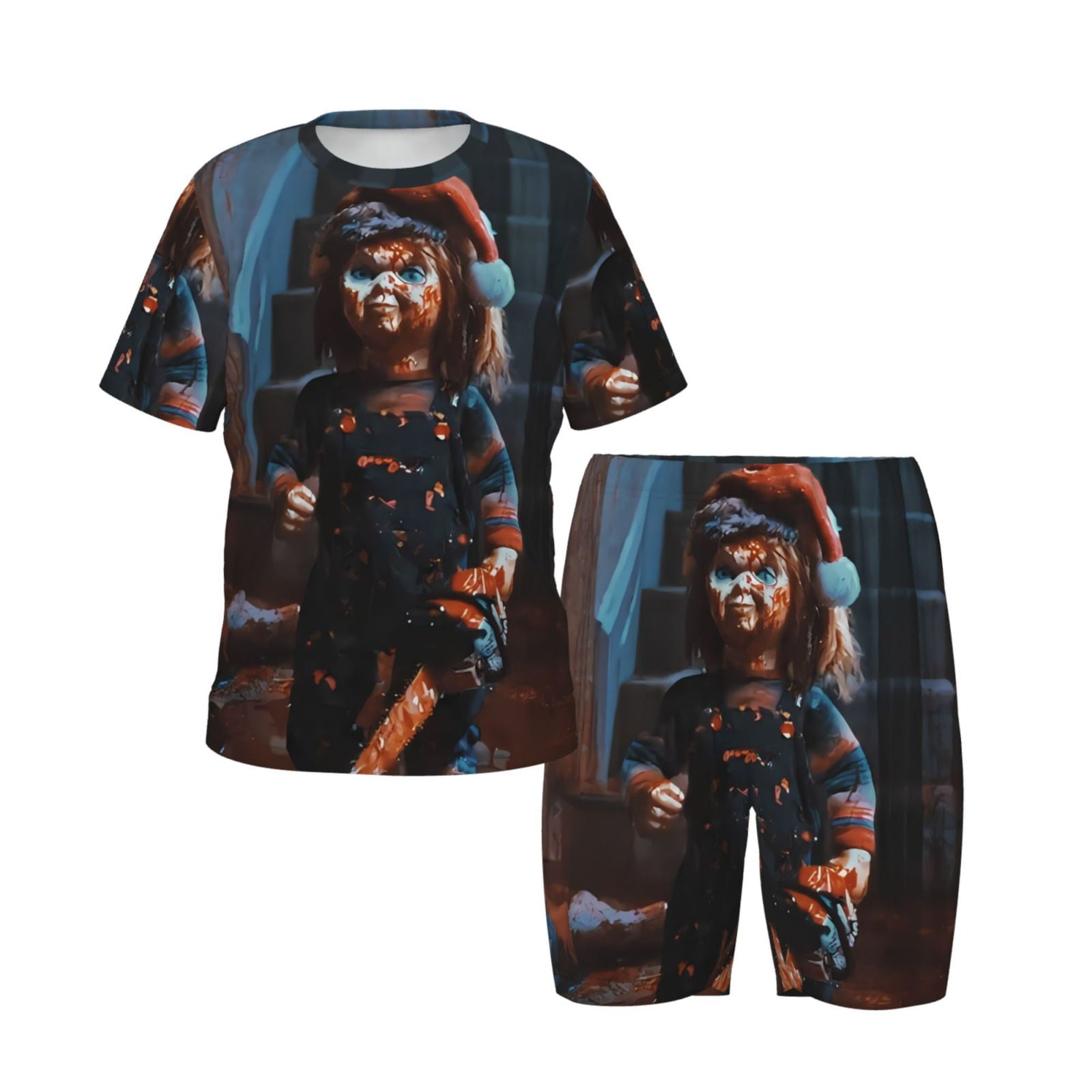 Saiise Chucky 2-Piece Cozy Pamas For Little/Big Childern Short Sleeves ...