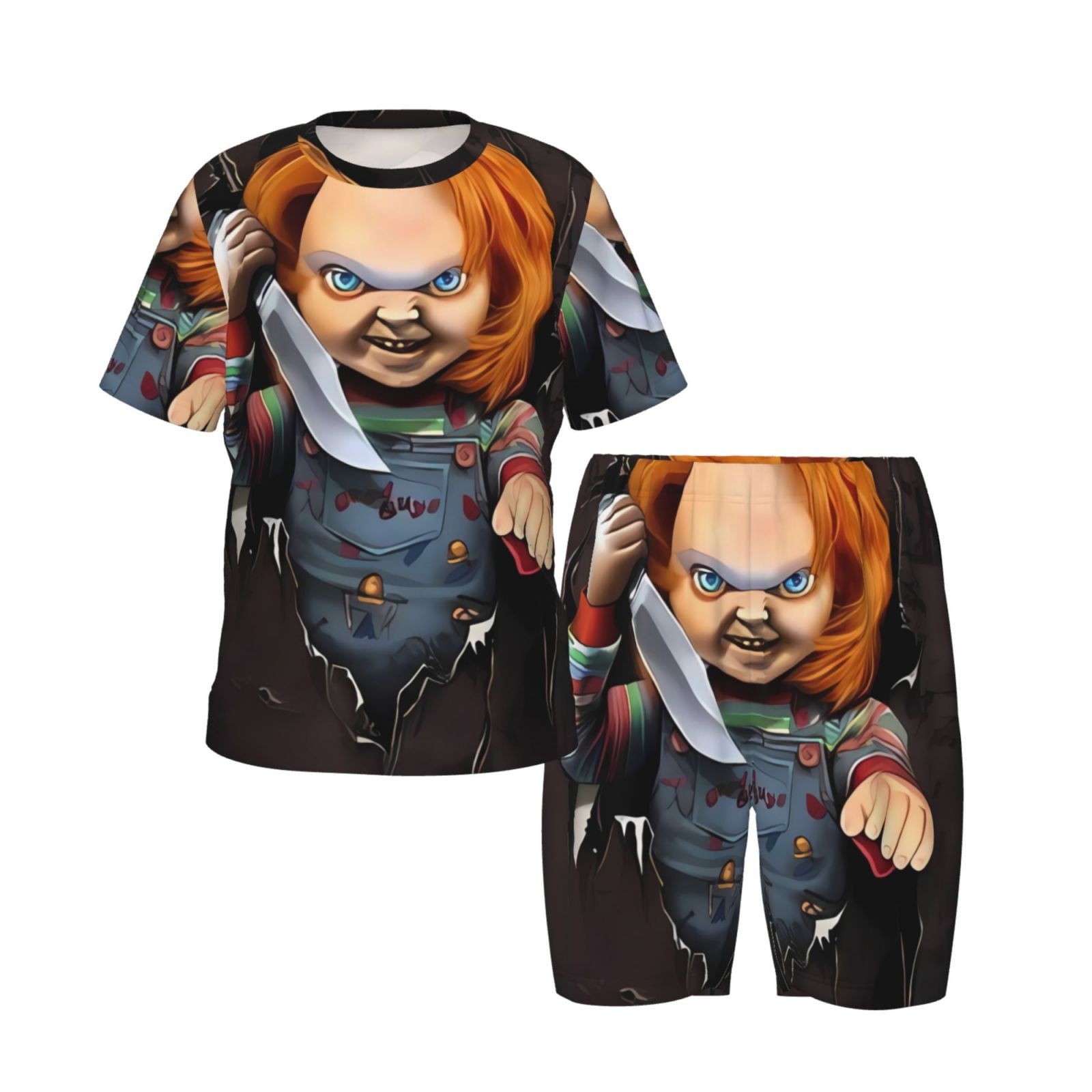 Saiise Chucky Bb 2-Piece Cozy Pamas For Little/Big Childern Short ...