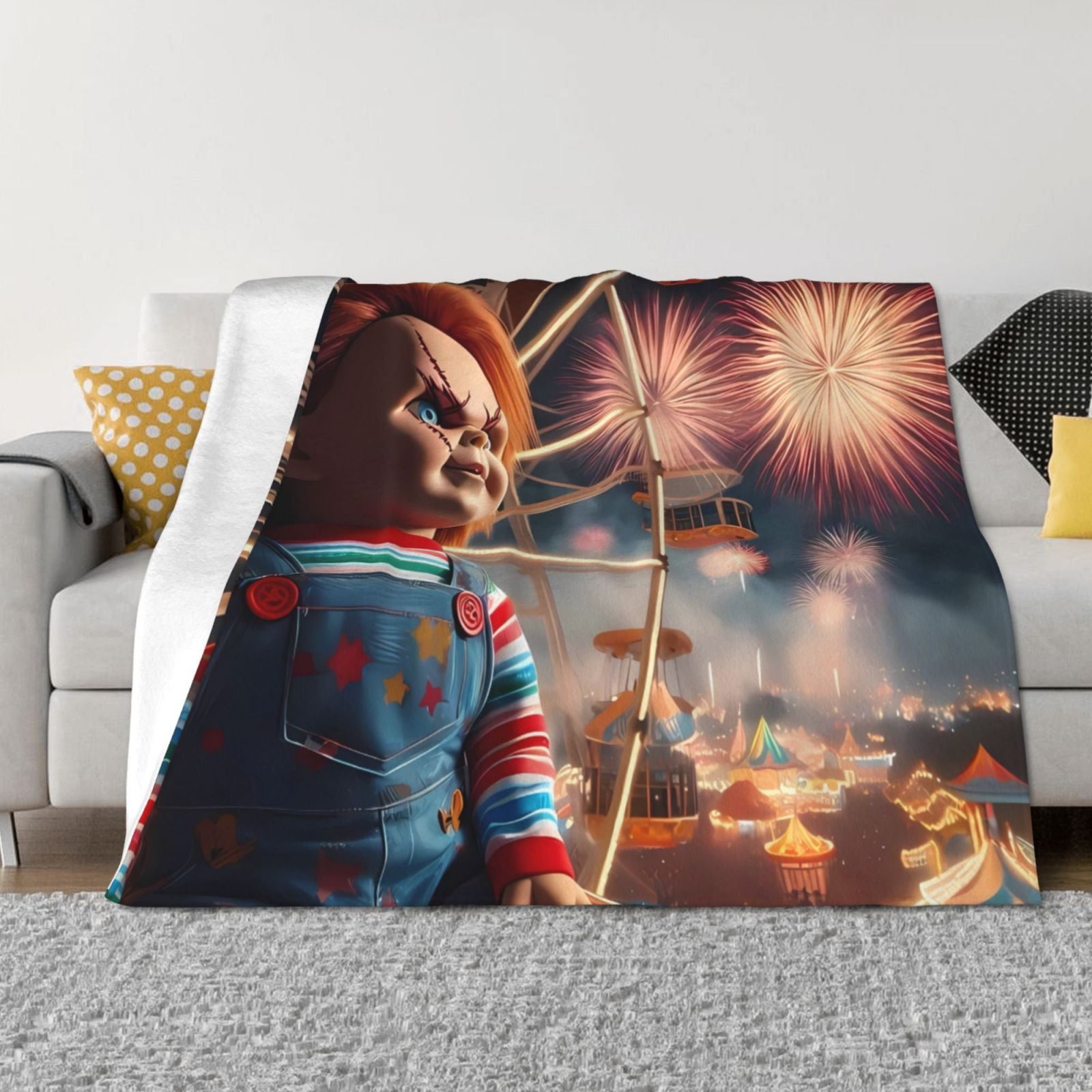 Saiise Chucky Bc Throw Blanket 50"x40" ,Soft Lightweight Cozy All ...
