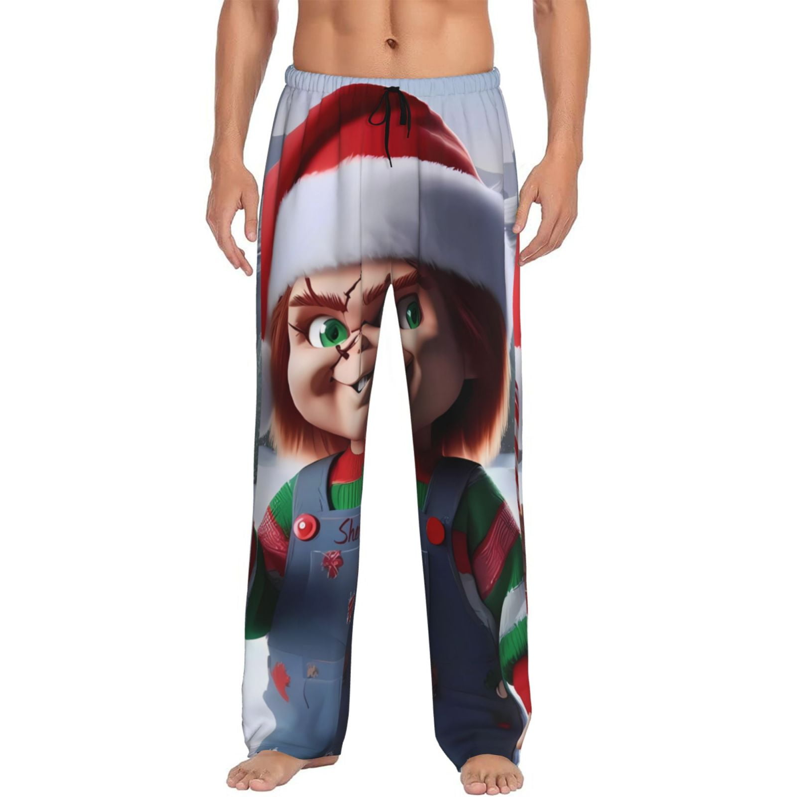 Saiise Chucky Bj Print Mens Pama Pants for Men,Mens Lounge Pants,Funny ...